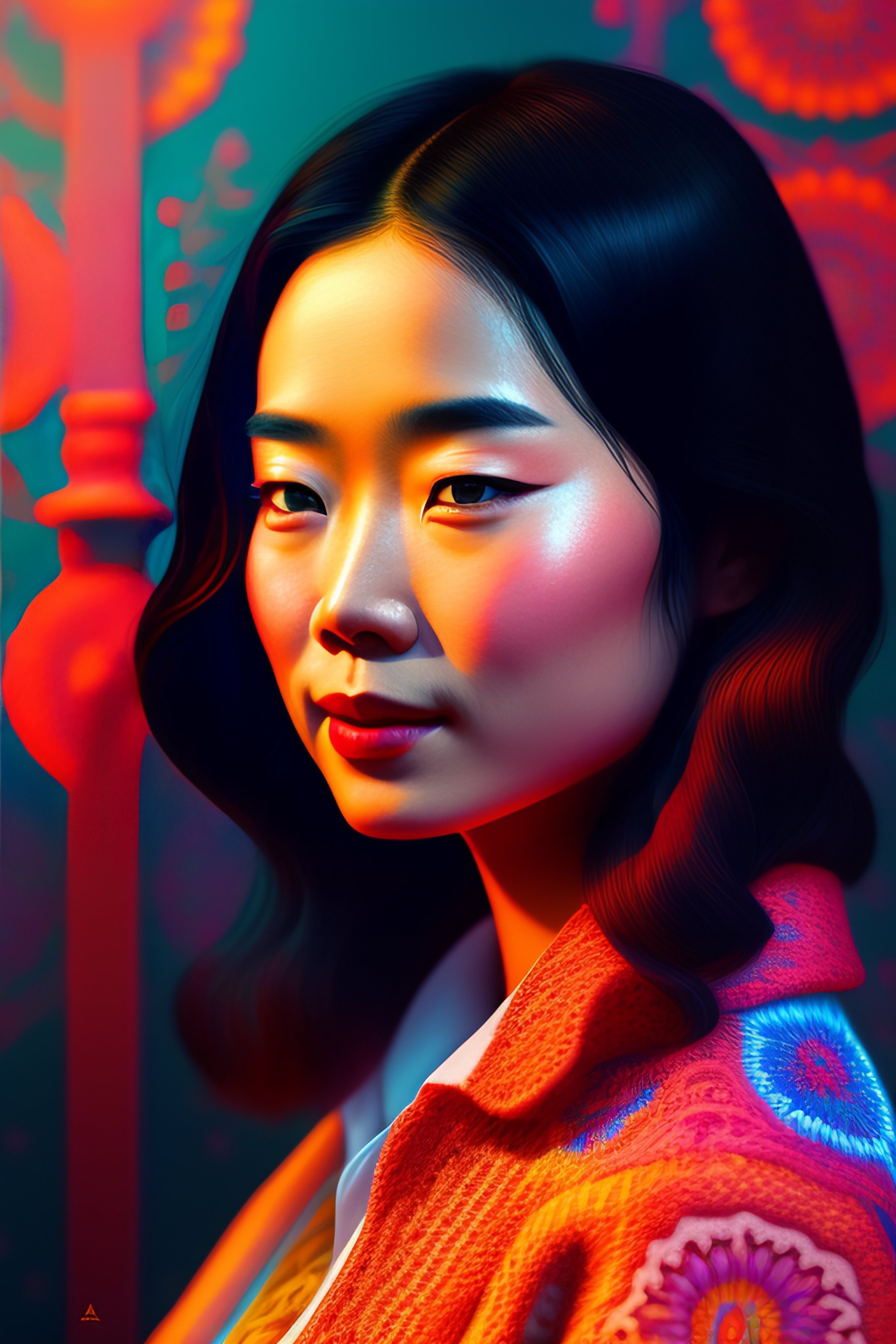 Lexica - Closeup portrait of mitski, an ultrafine detailed illustration ...
