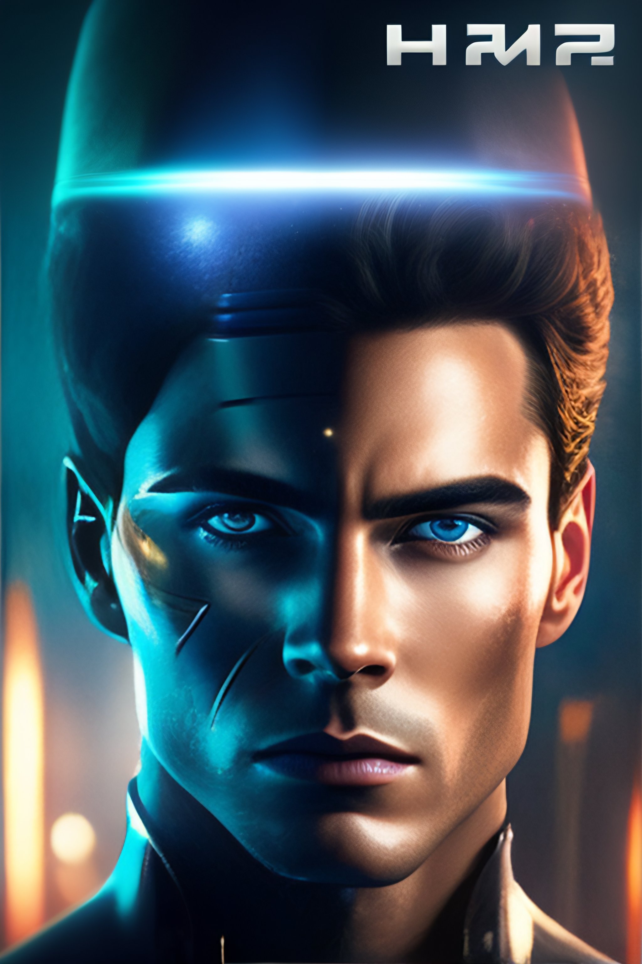 Lexica - Male robot pretending to be human, stunning human-robot mix ...