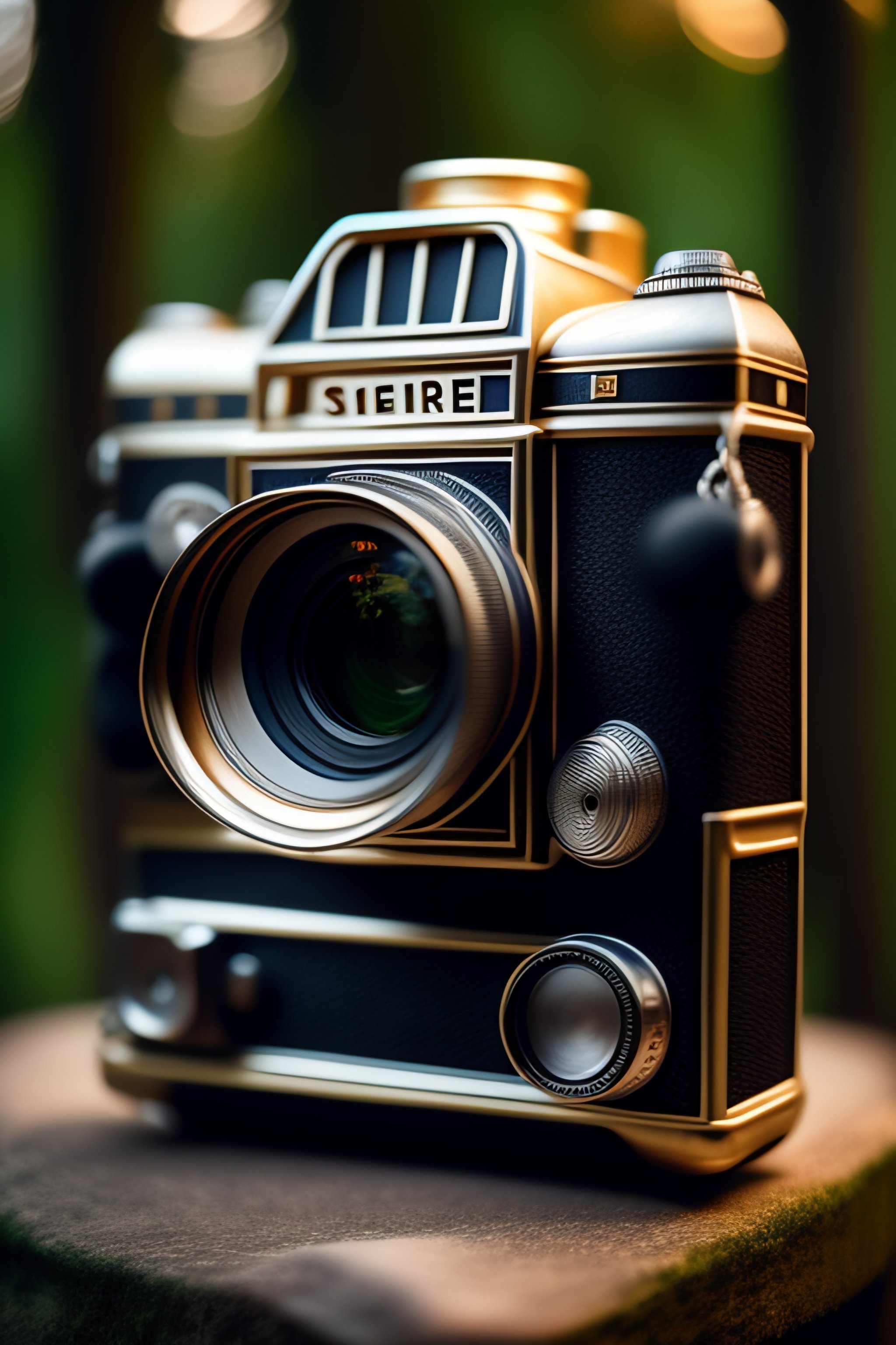 Lexica - Old fashion camera made in the style of R2-D2