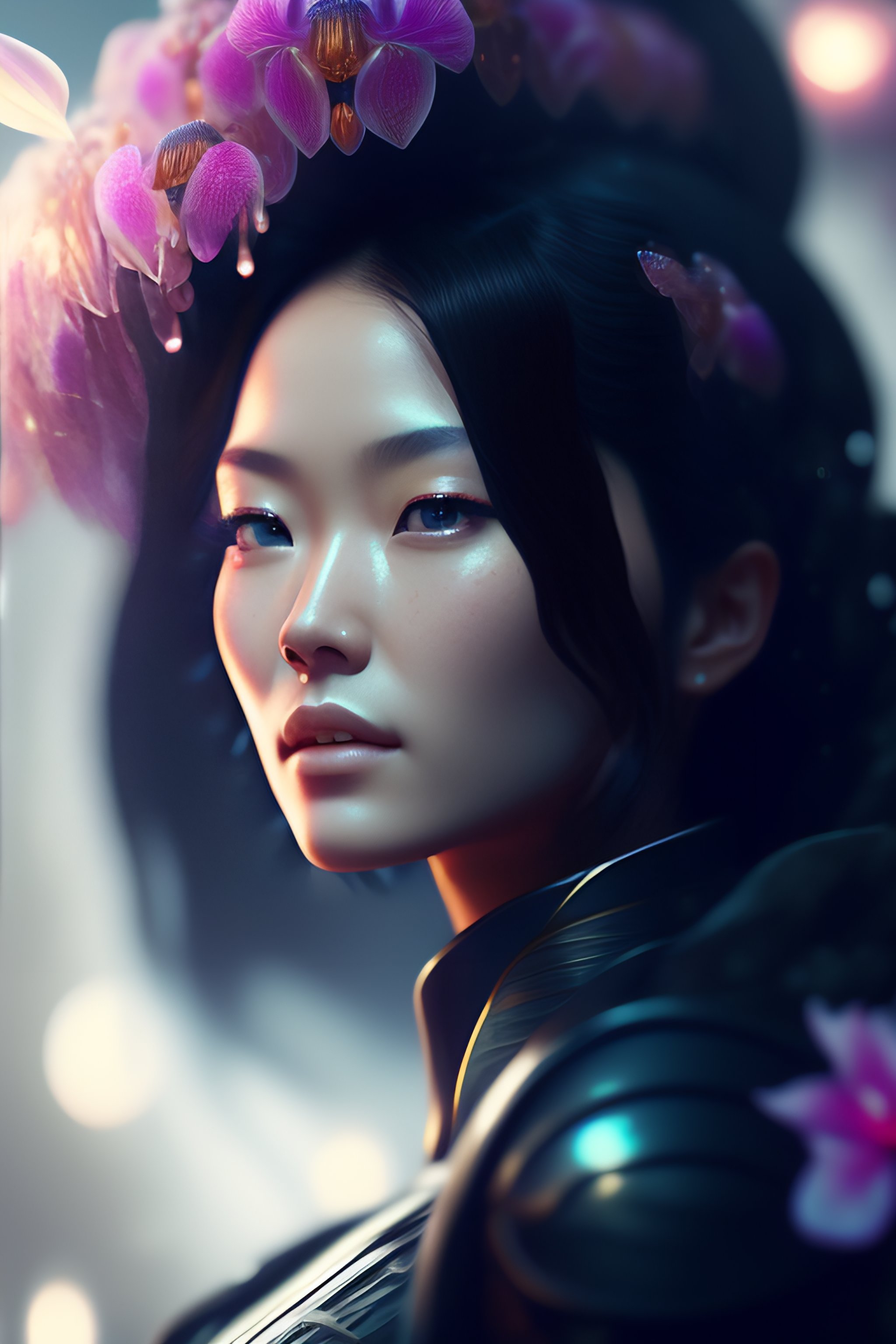 Lexica - Close-up portrait of the face of a beautiful princess ...