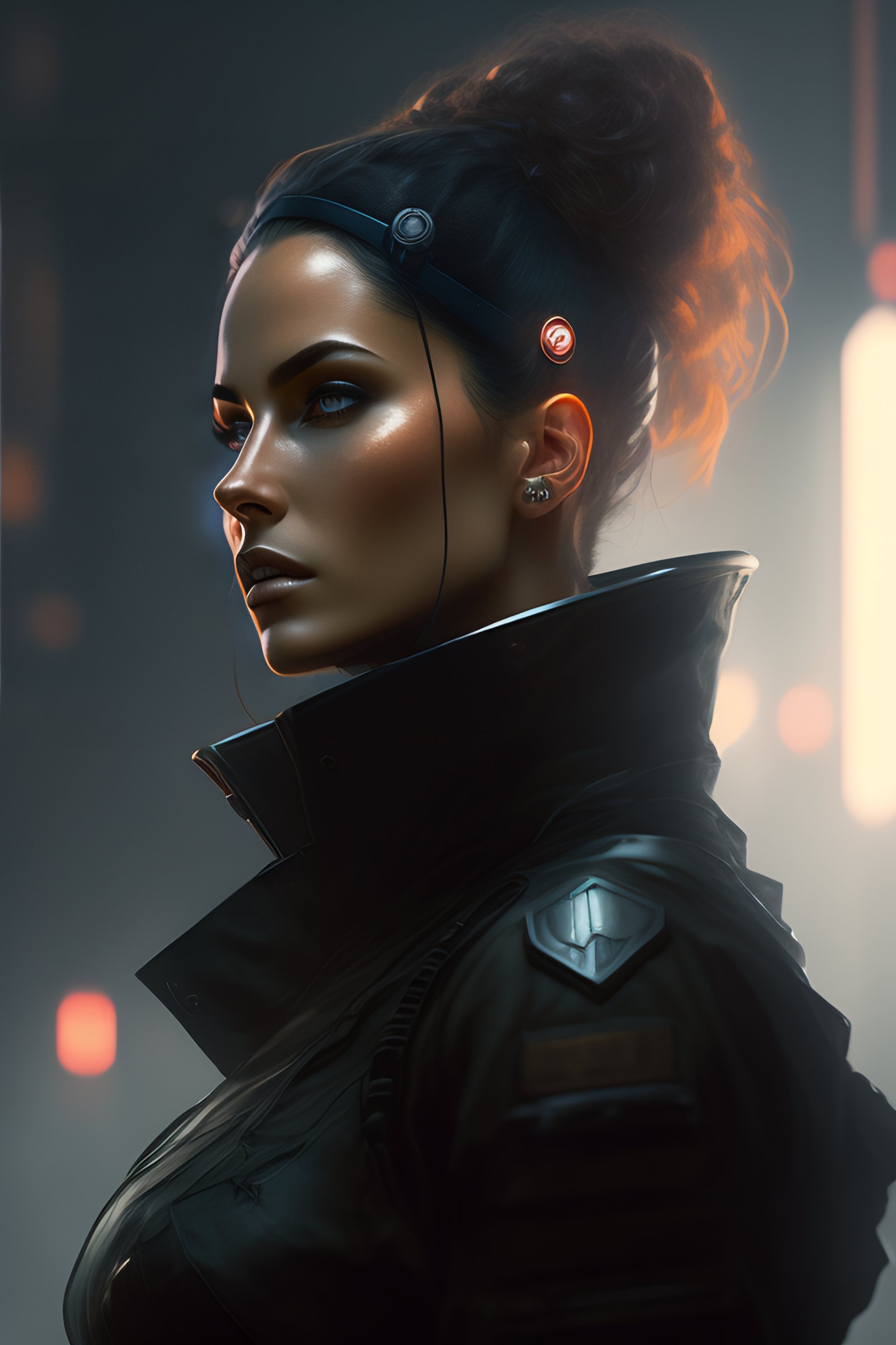 Lexica - Cinematic lighting, dystopian scifi character portrait by greg ...
