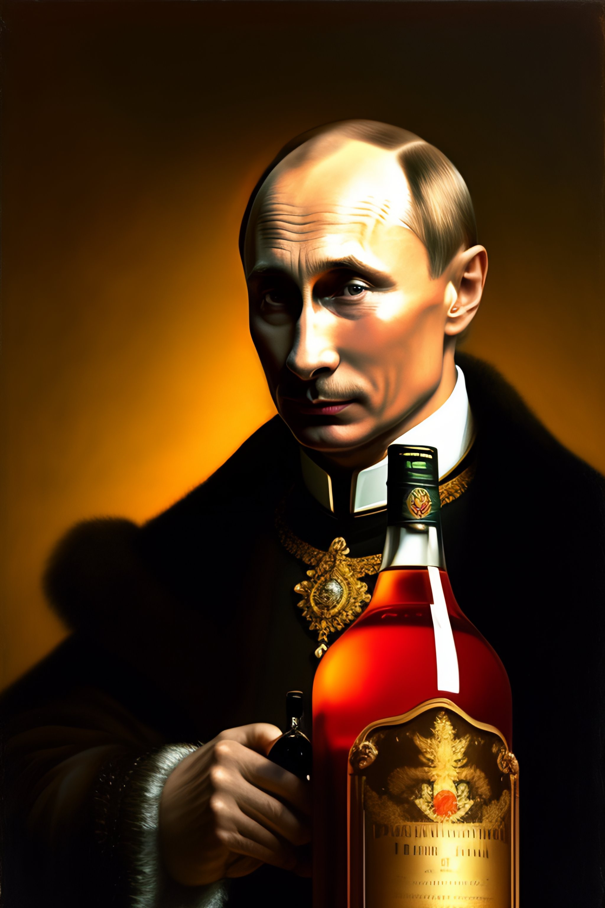 Lexica - Vladimir putin dancing with a bottle of vodka in hand, in ...