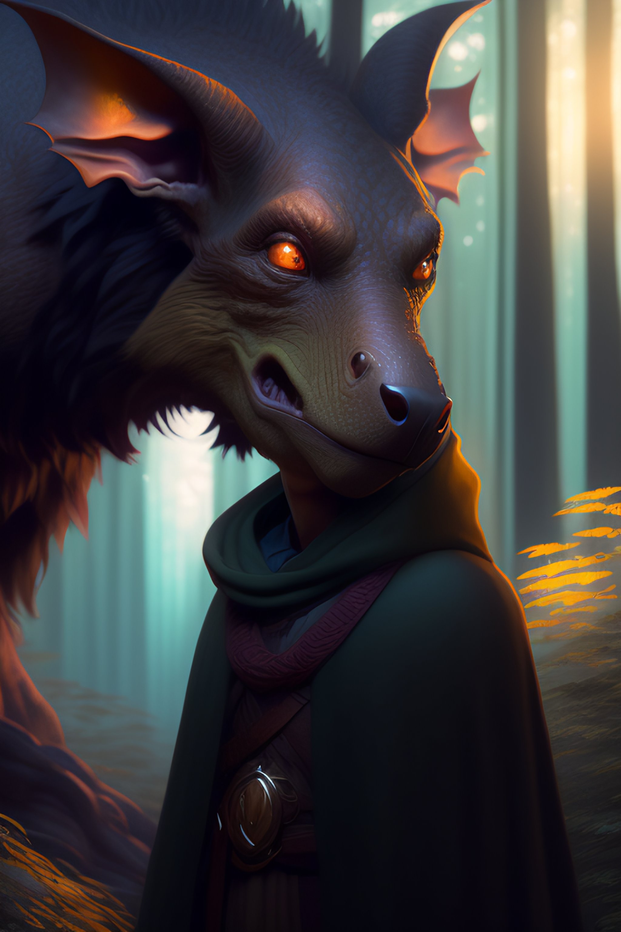 Lexica - Detailed goblin creature with a big nose and a tired ...