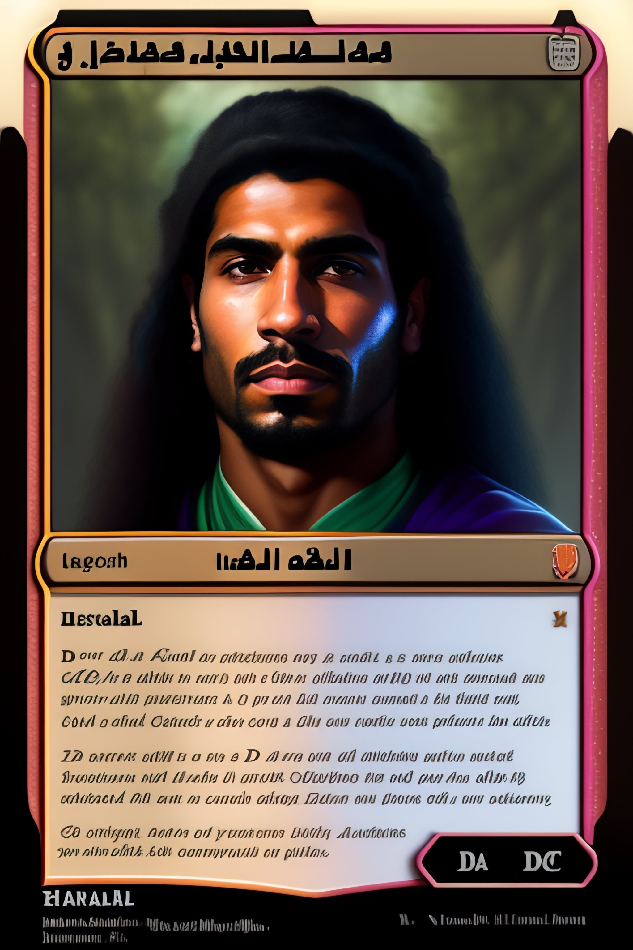 Lexica - Portrait of aggressive nidal habash mejia, d & d