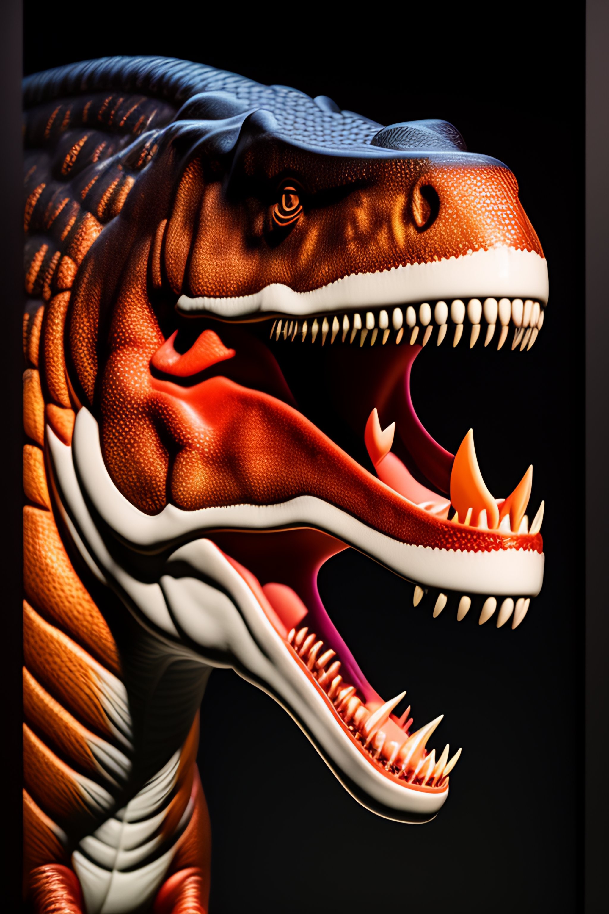 Lexica - Side on portrait of a Giganotosaurus include the whole body ...