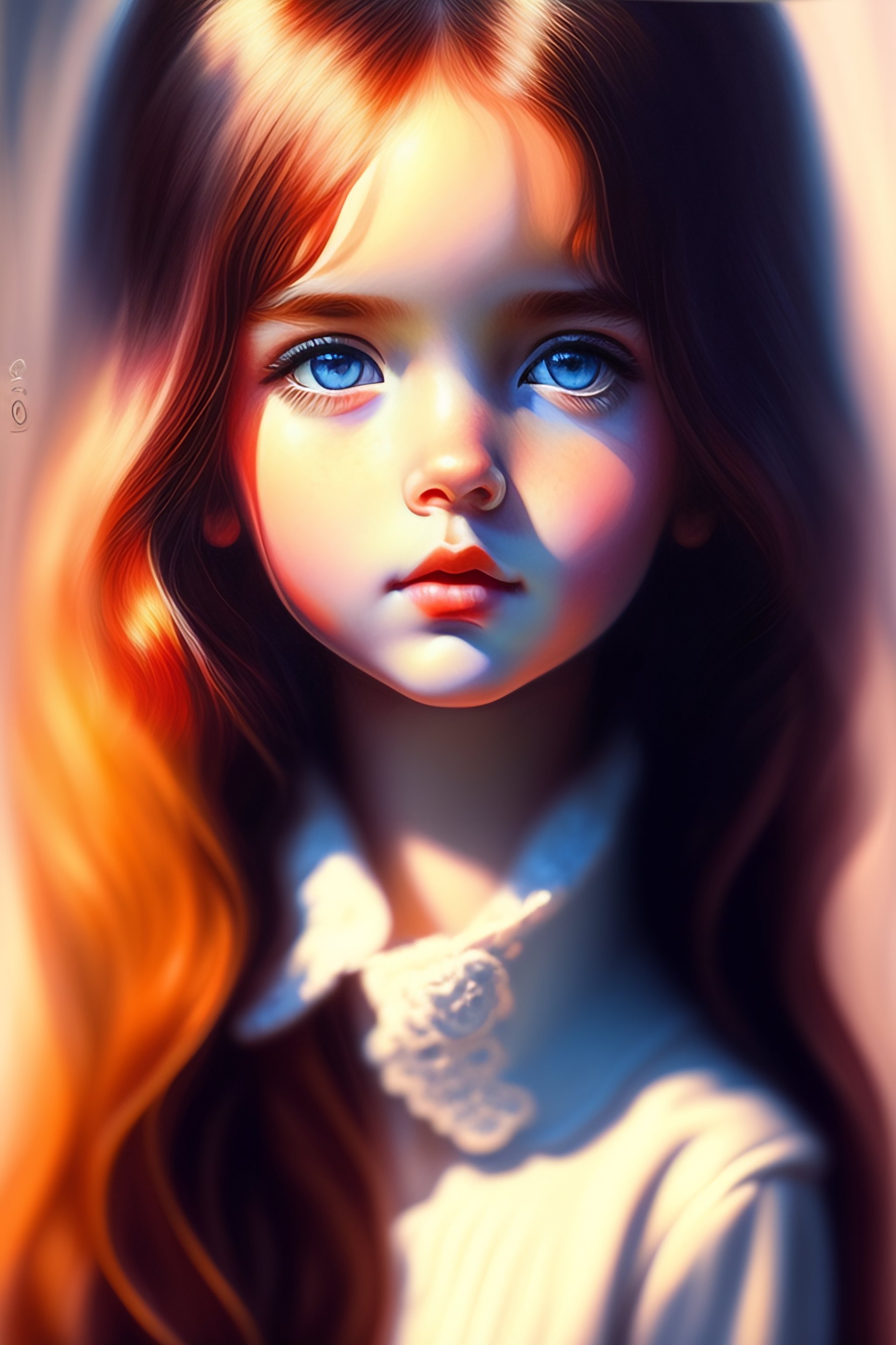 Lexica - Margaret keane, cute girl doll sharp focus, ultra detailed, beautiful soft focus, long ...