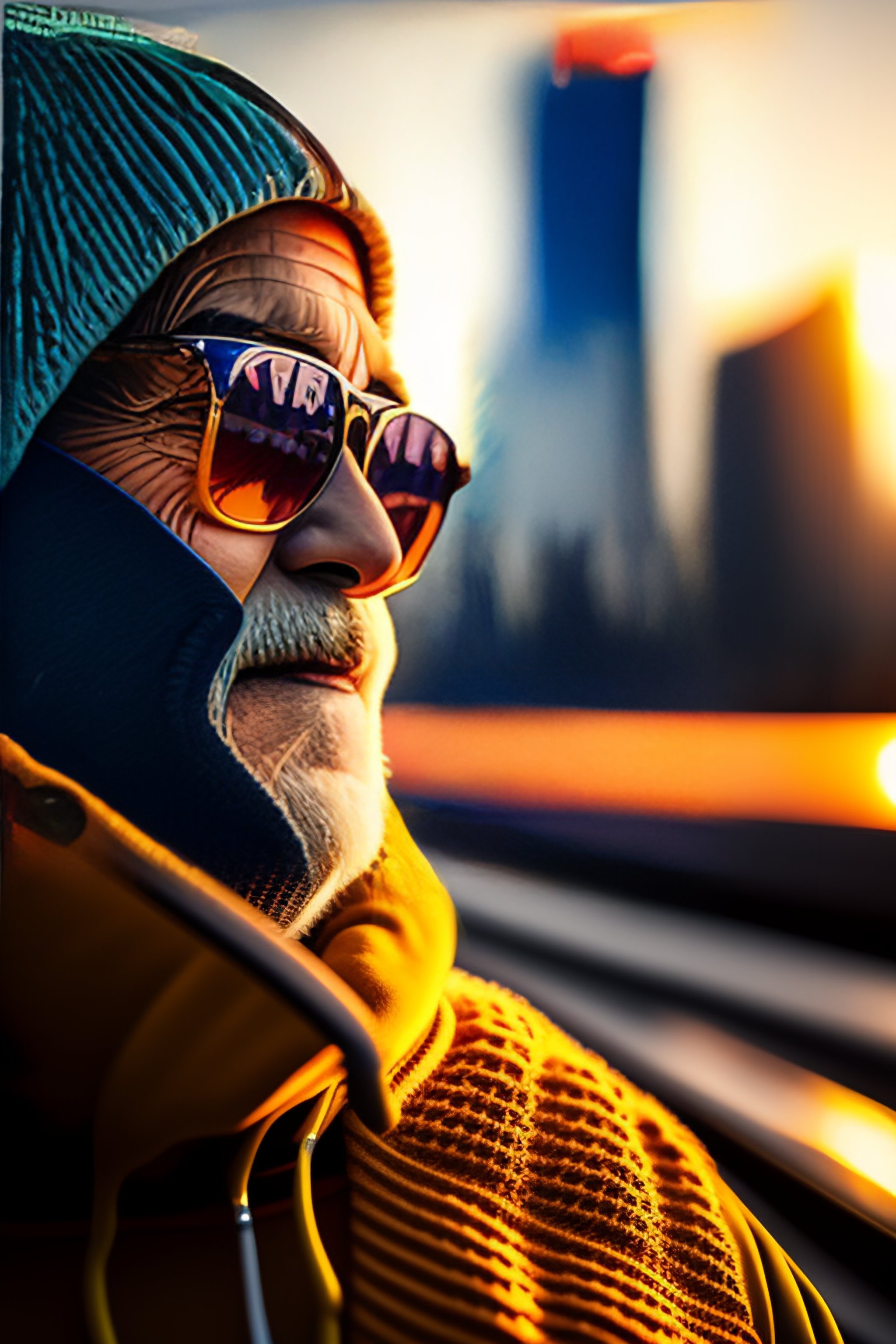 Lexica - A closeup photorealistic photograph of a knitted old man ...