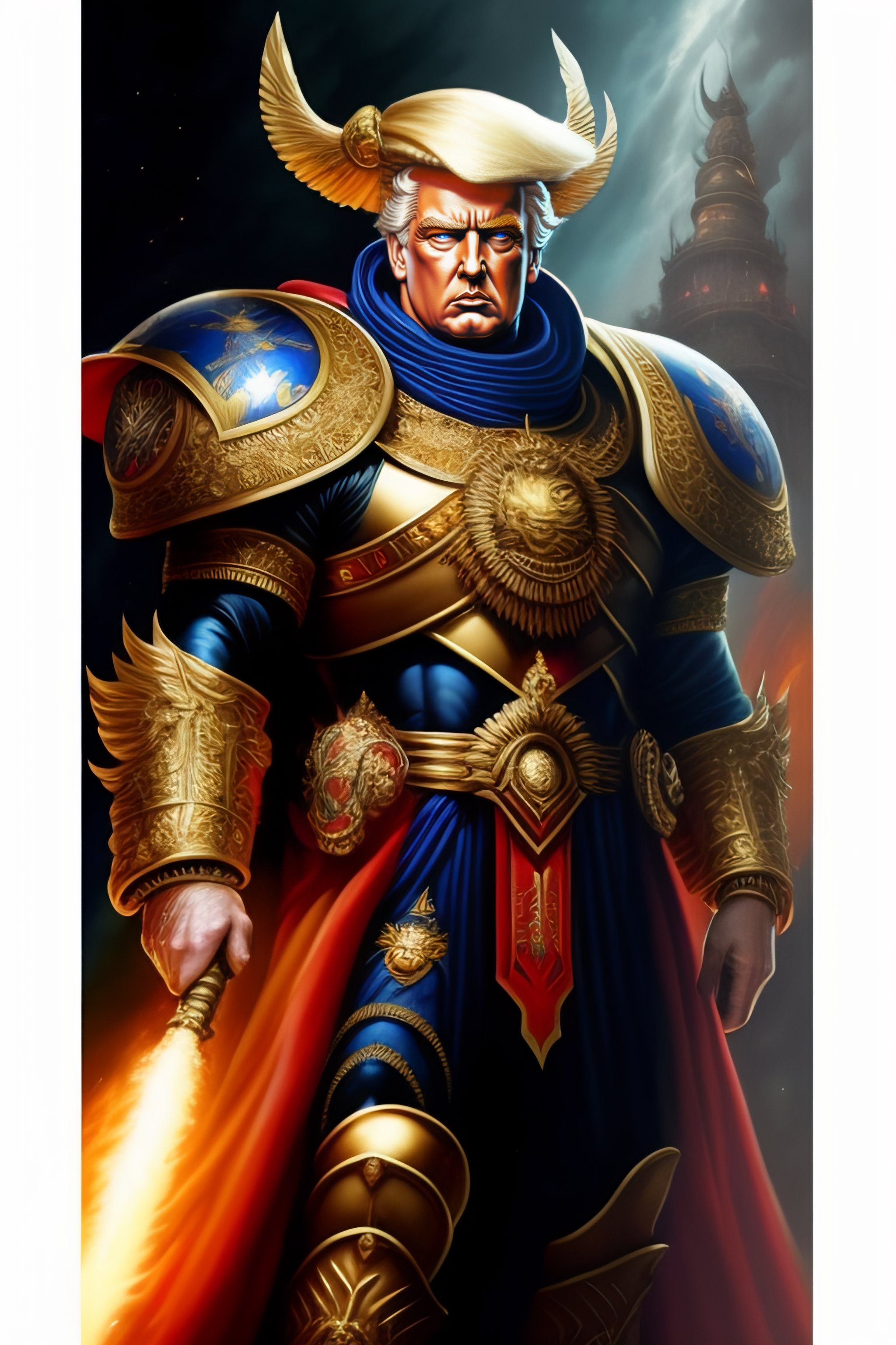 Lexica - Donald trump as the god emperor of mankind, warhammer 4 0 k ...