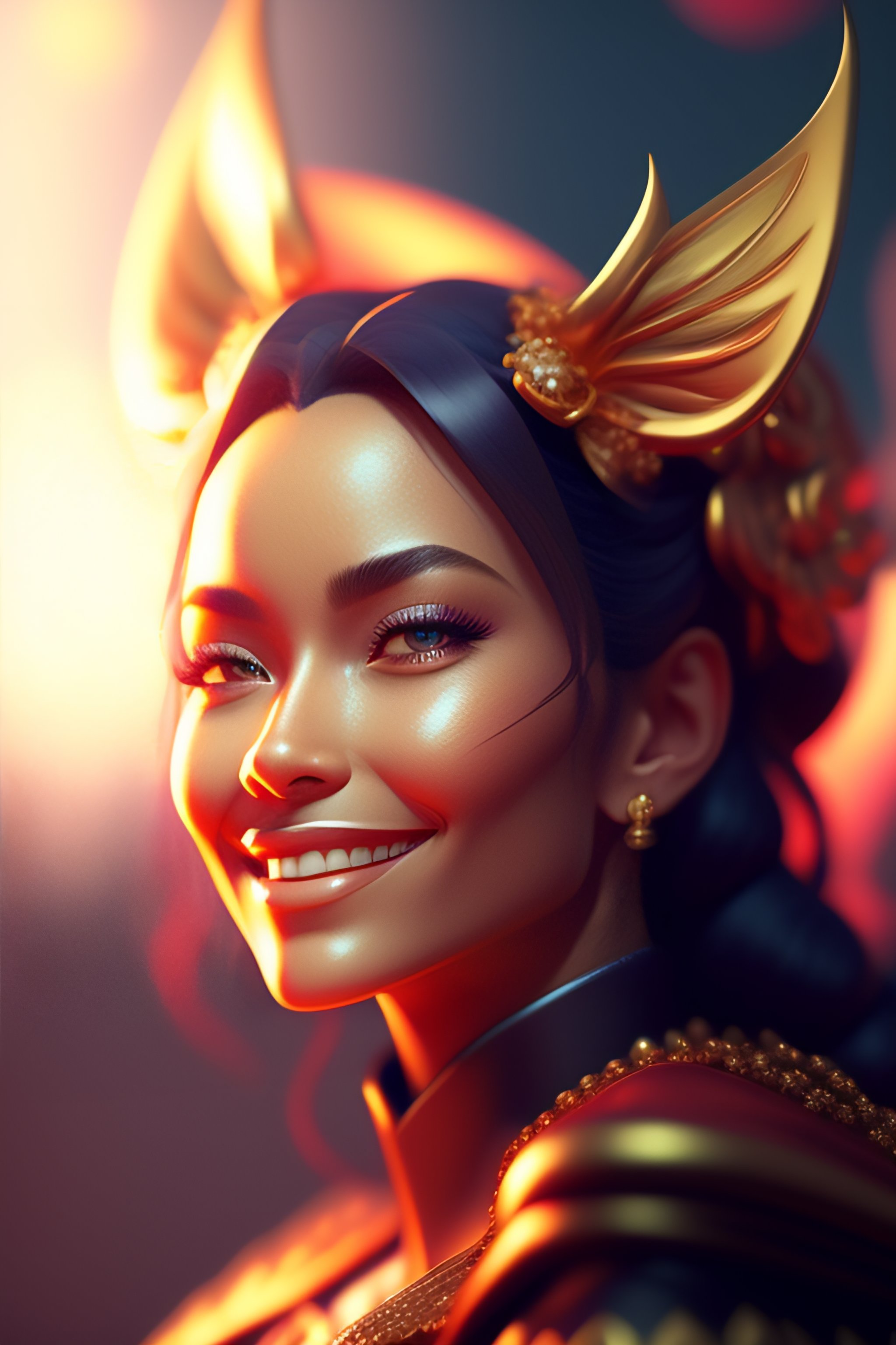 Lexica - A highly detailed beautiful portrait of Lula reigning in hell ...