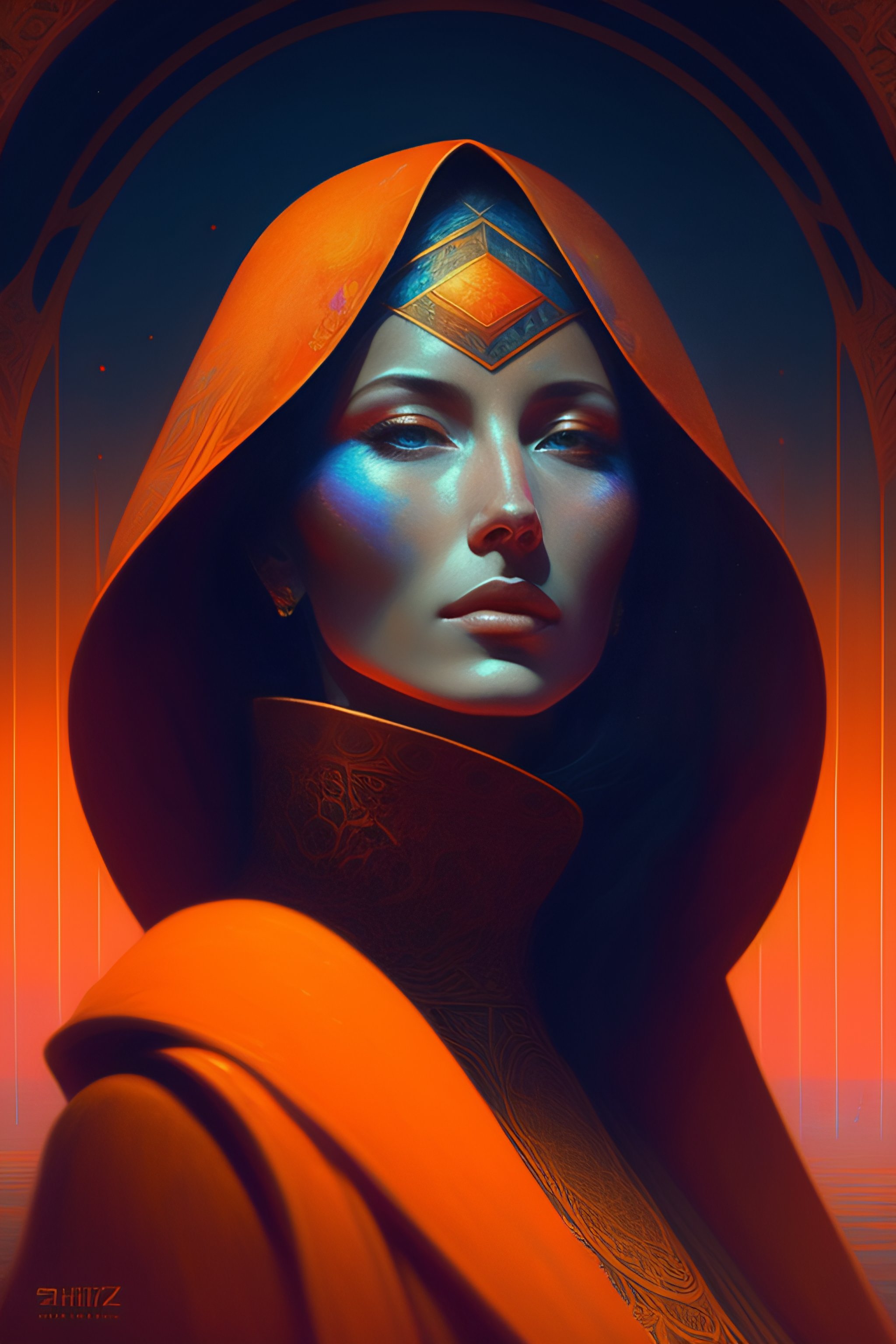 Lexica - Portrait women, art naïf, moebius style, art primitife,lectric ...