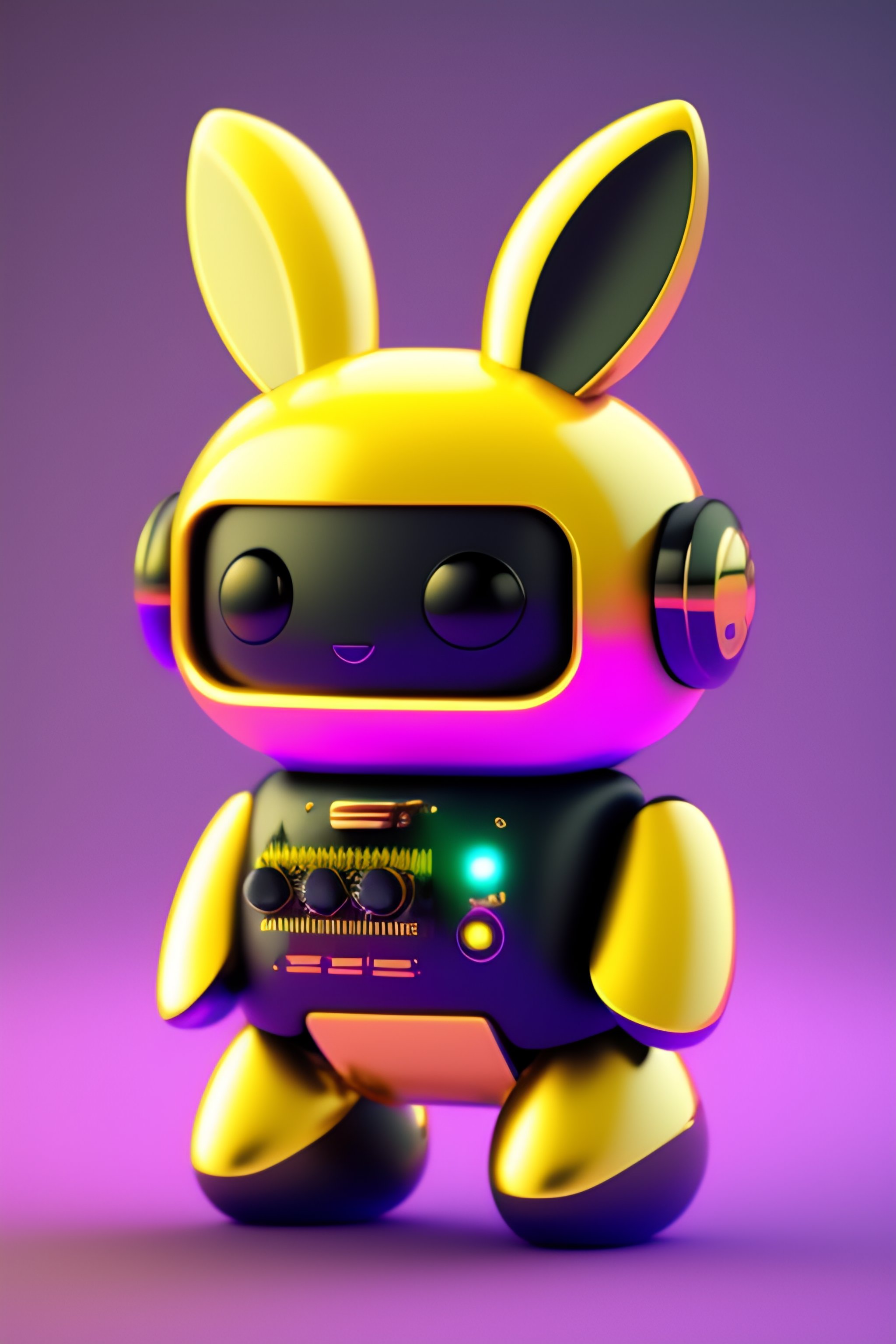 Lexica - A very cute robot bunny made from modular synthesizers, analog ...