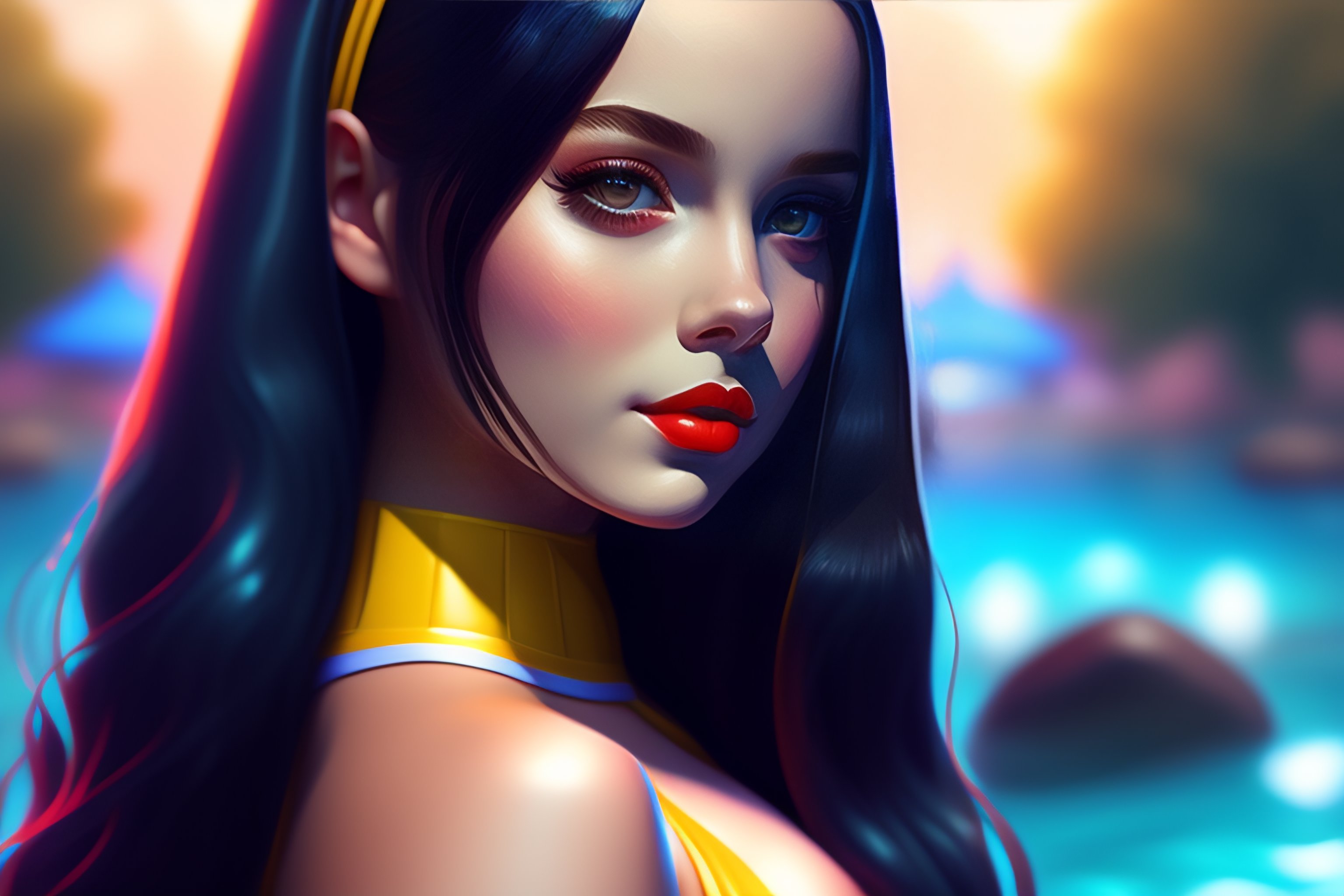 Lexica - Wednesday Addams with bikini, trending pixiv fanbox, 4k ...