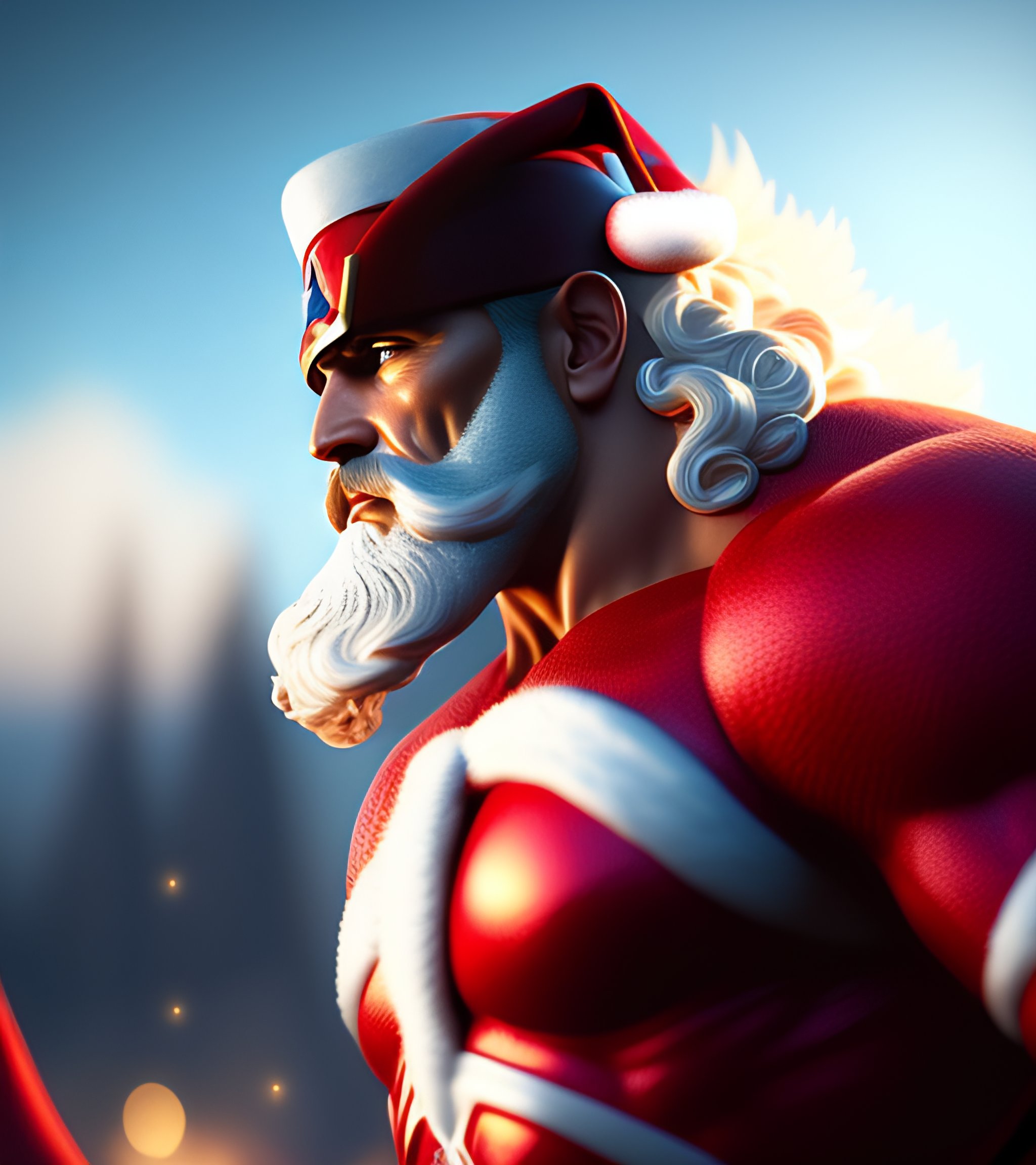 Lexica - Superhero santa, whole bady fantasy 4k ultra realistic