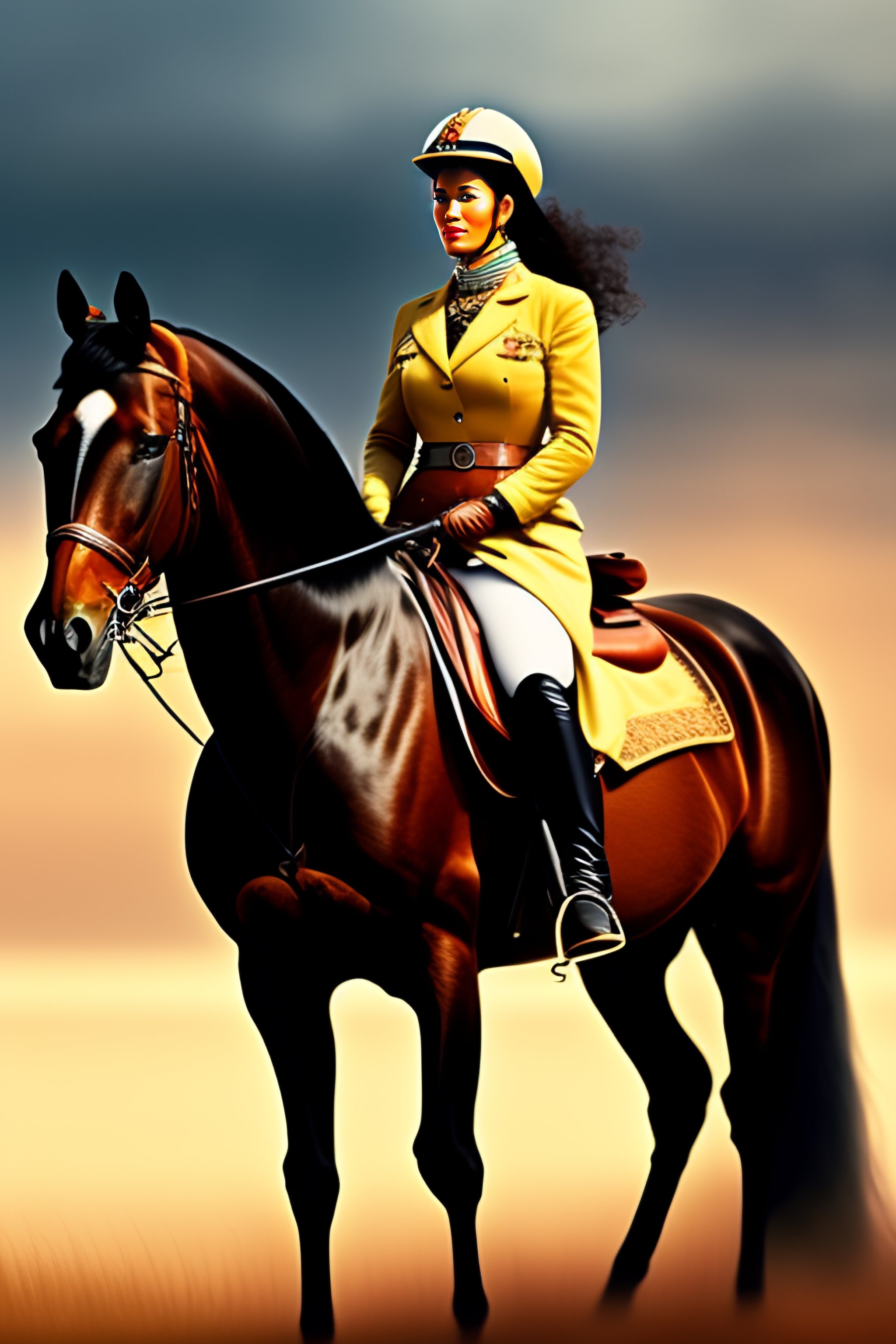 Lexica - Woman on a horse