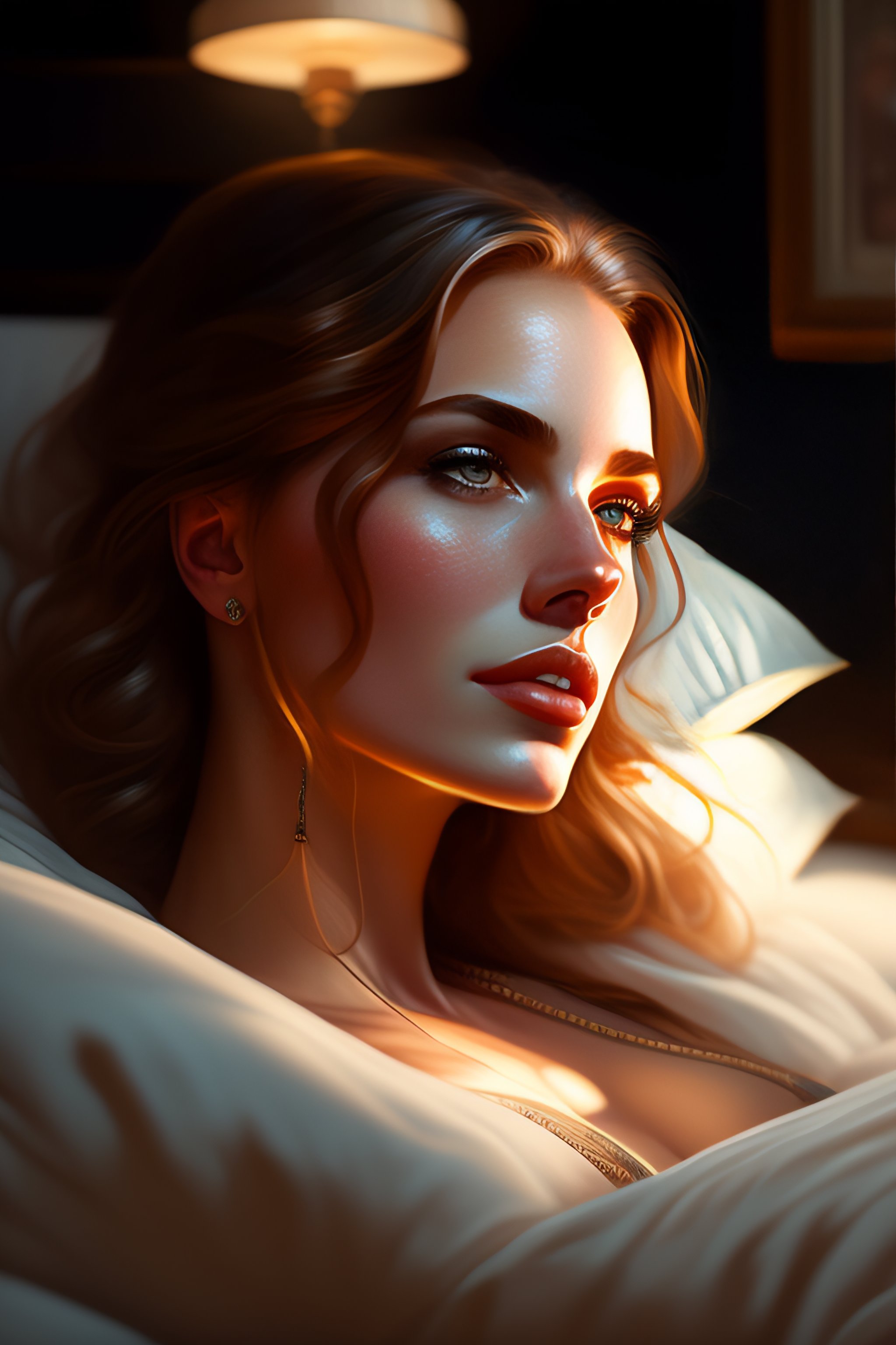 Lexica - Groundhog drug addict lies on the bed, realistic portrait, highly detailed, digital ...