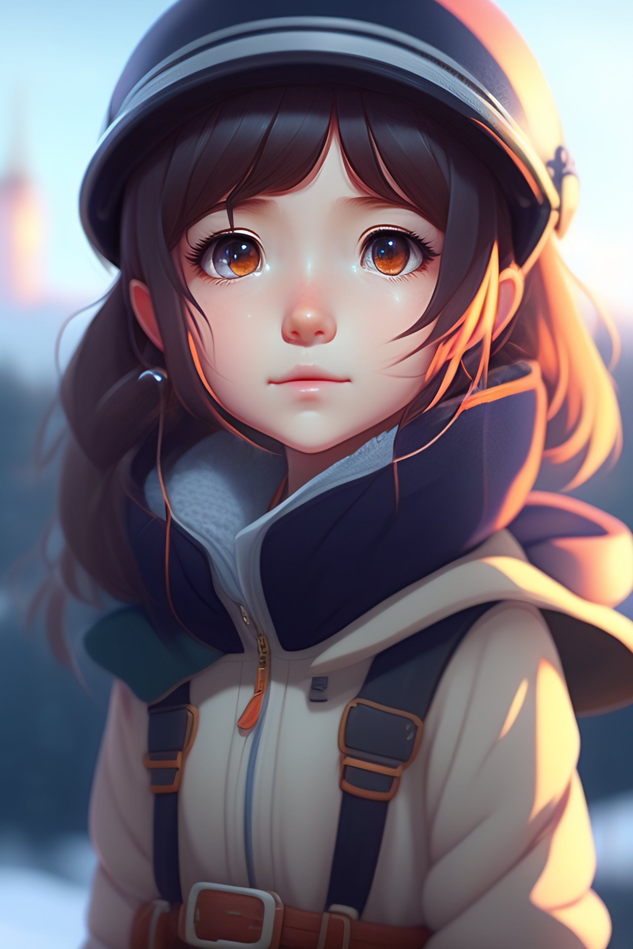 Lexica - Create a high resolution artwork of lofi , Anime Little Girl ...