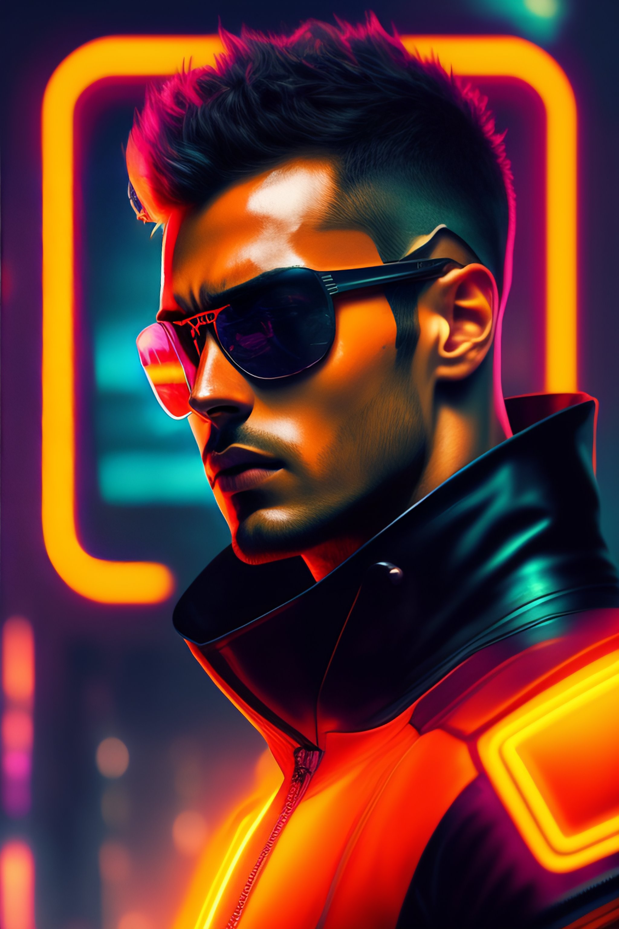 Lexica - Theo james as cyclops , cyberpunk futuristic neon. by ismail ...
