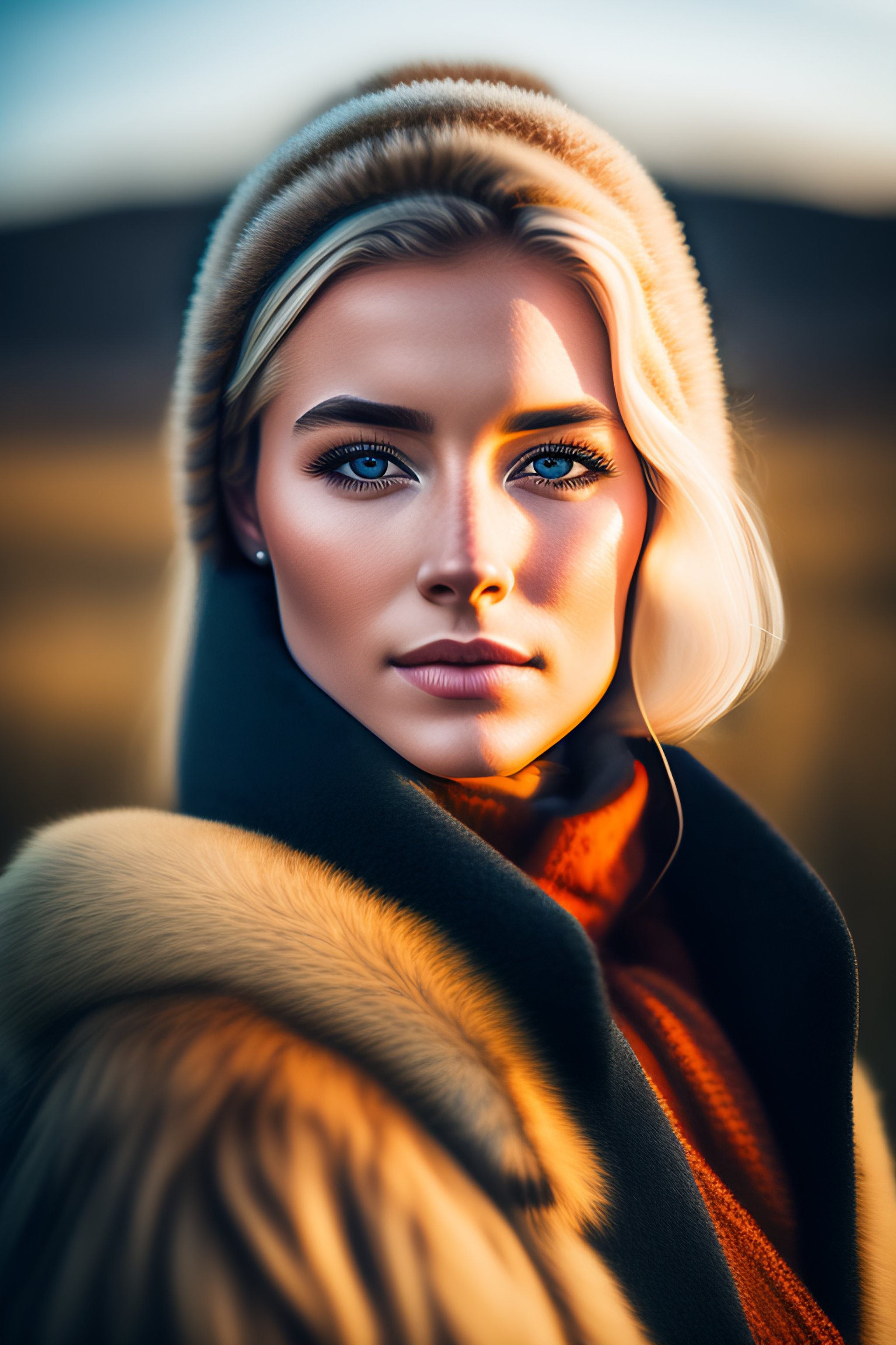 Lexica - Symmetry!! portrait photograph shot on petzval lens of an ...