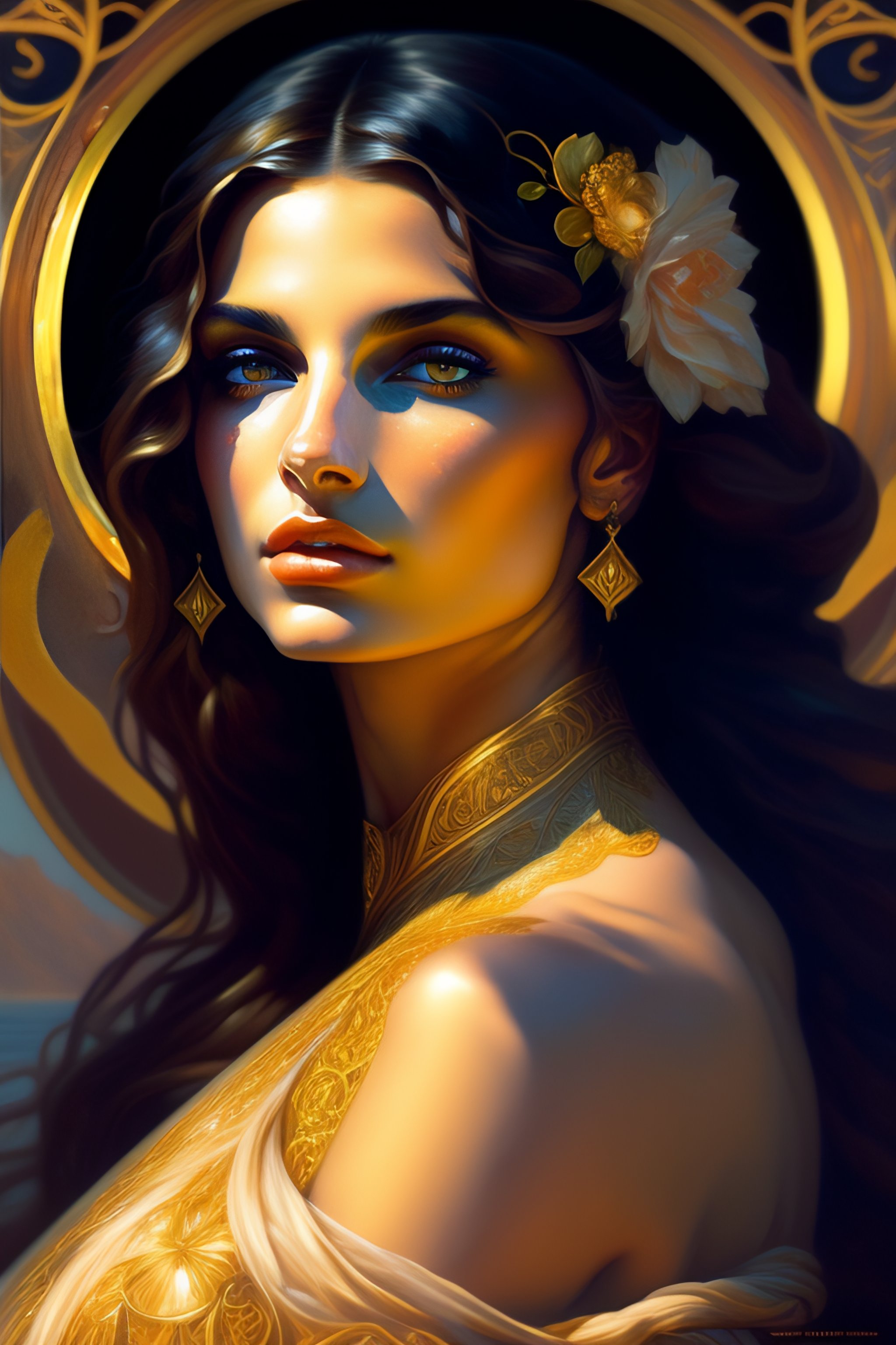 Lexica - A beautiful cinematic female sand goddess, emily ratajkowski ...