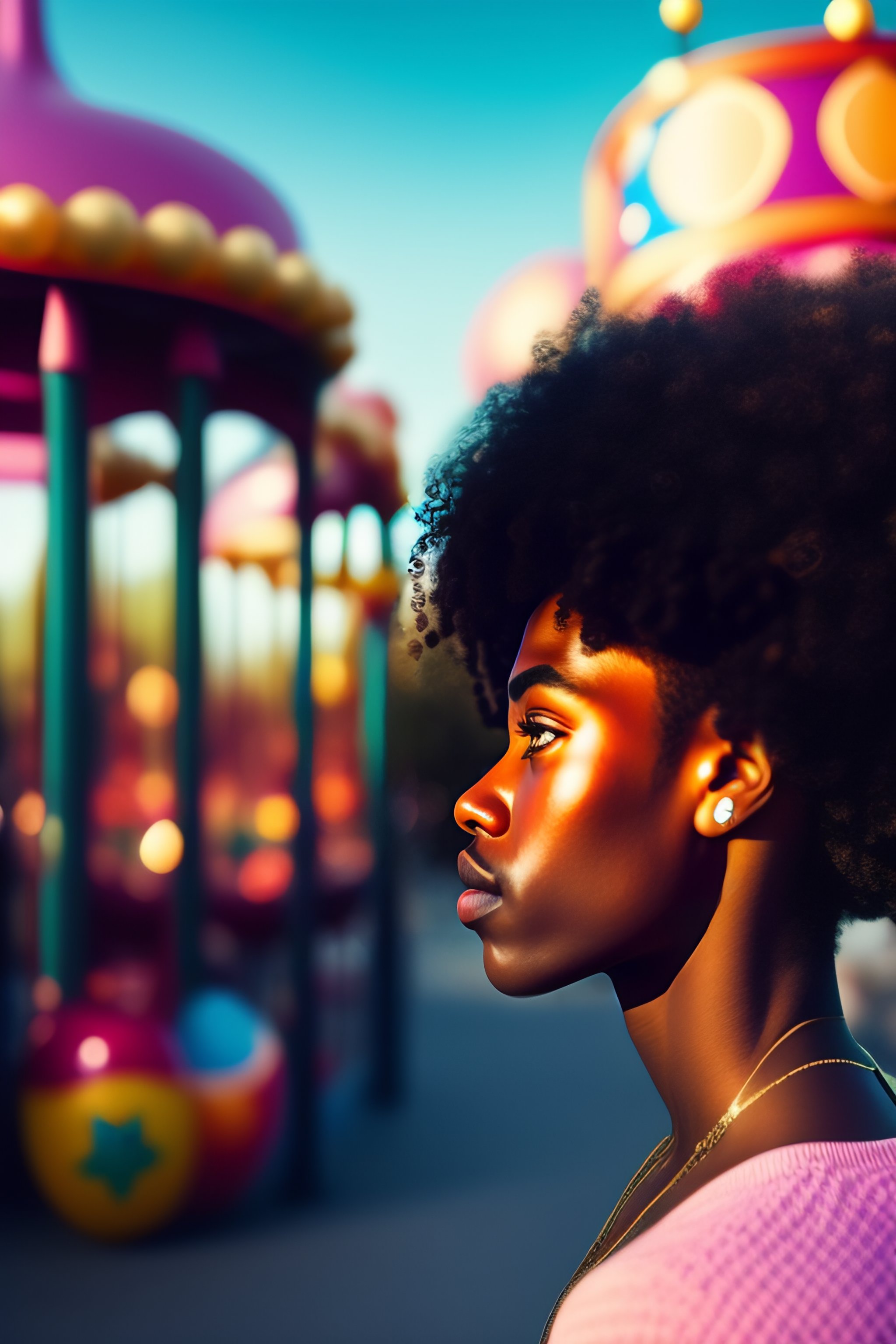Lexica - Un ados de 17 ans au cheveux noir ondulé mi long dans un parc ...
