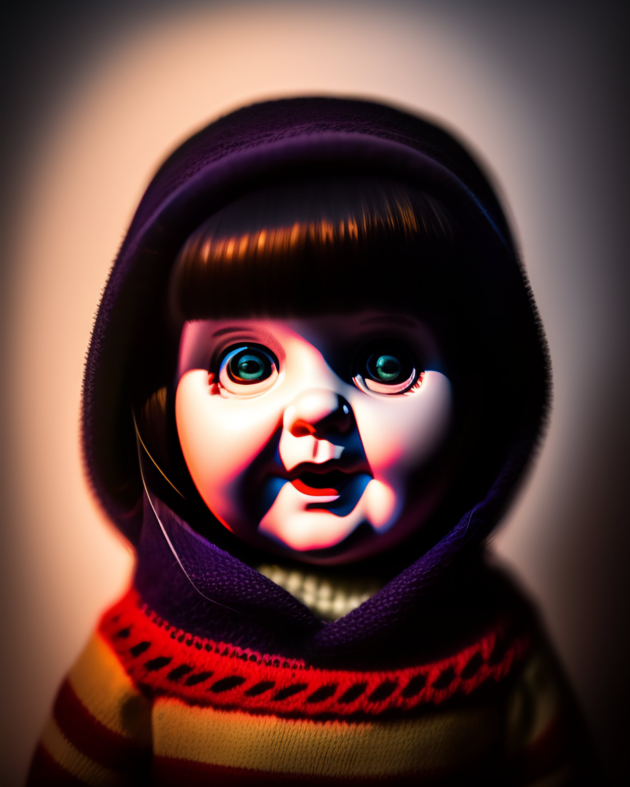 Lexica - Paranormal possesed doll staring at your soul, very unnerving ...