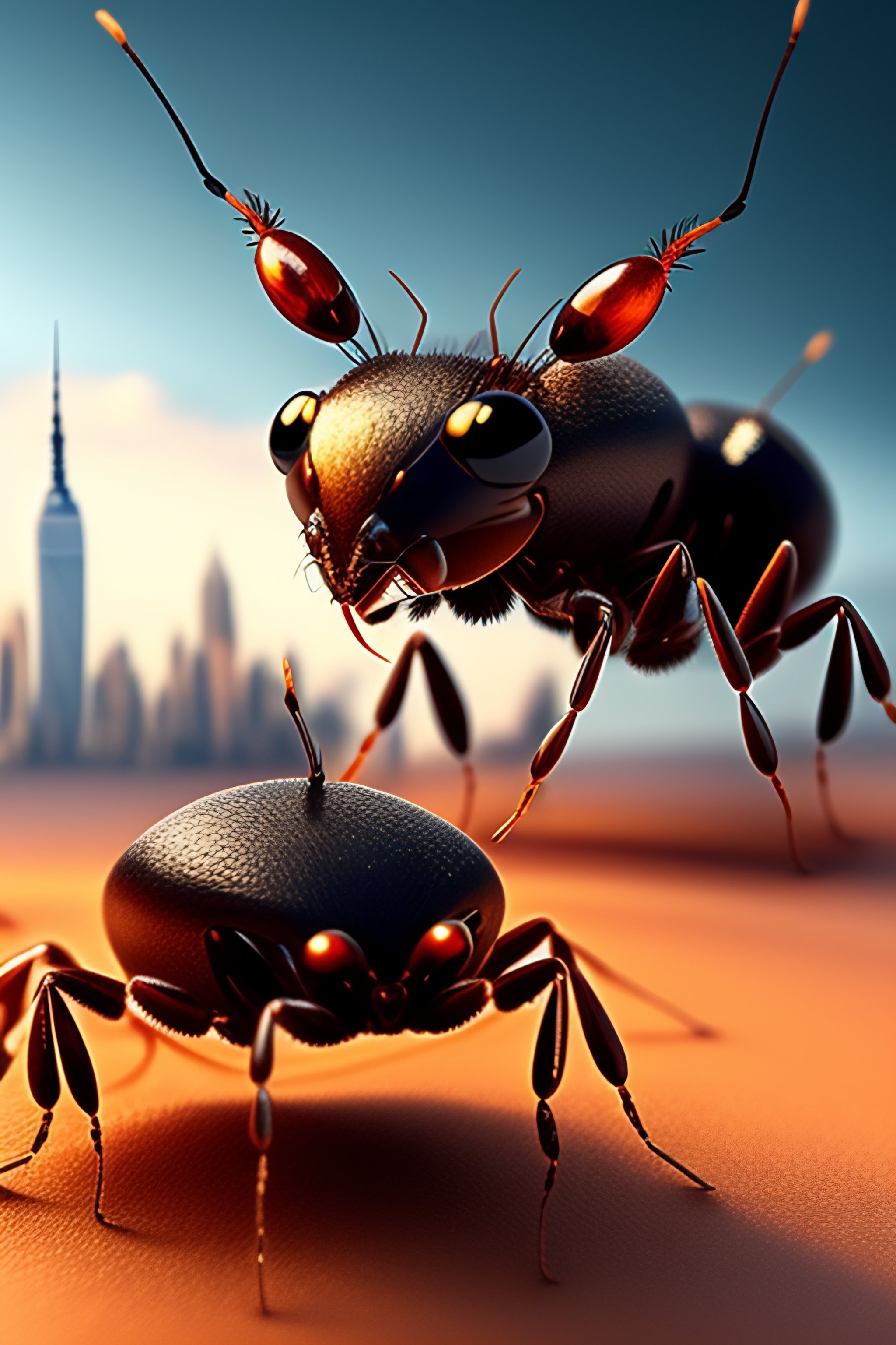 Lexica - Apocalyptic future where the world is ruled by evil ants, new york