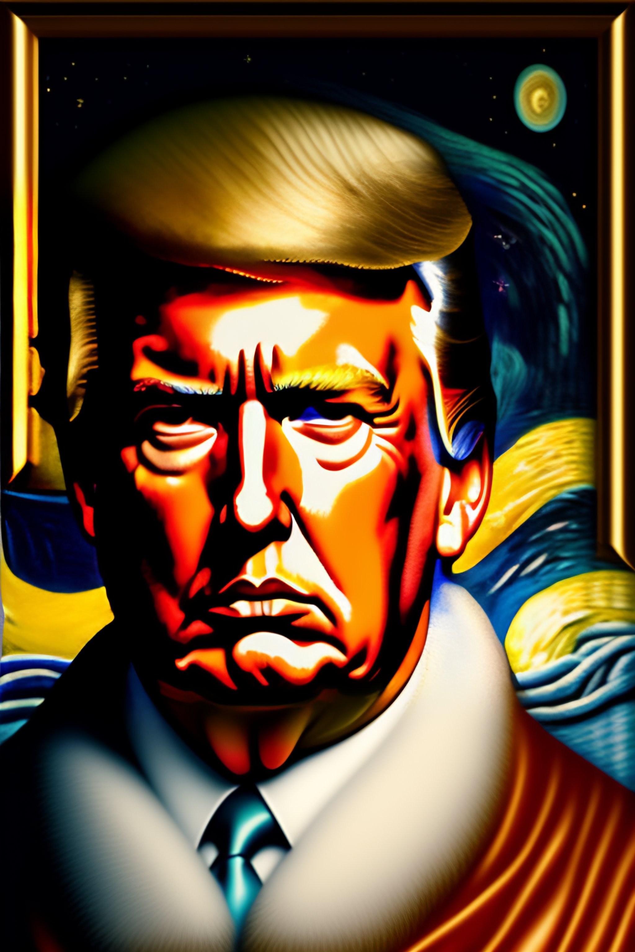 Lexica - Donald trump as god, heaven, portrait, renaissance painting ...