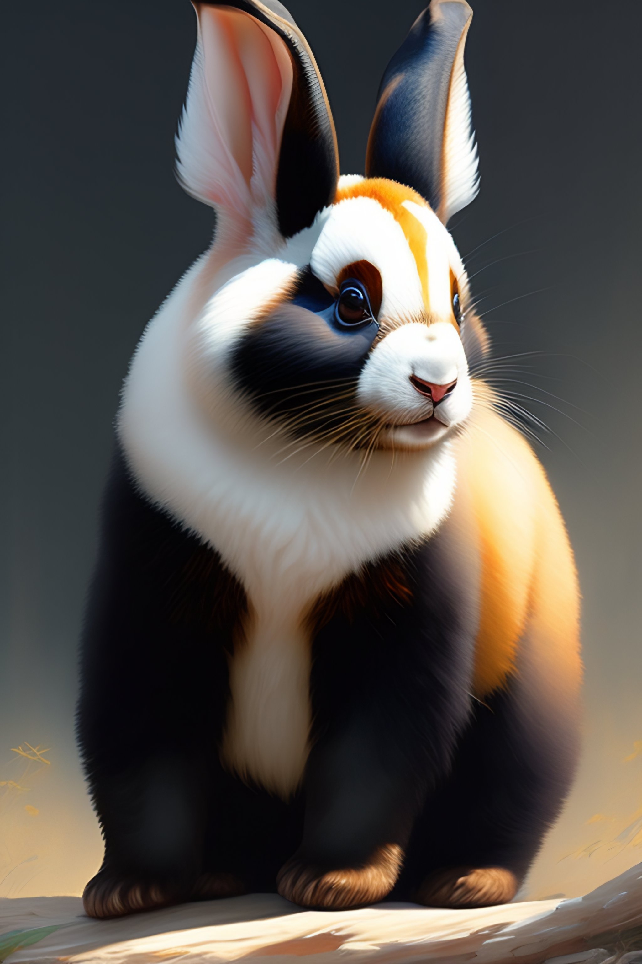 Lexica - Chimera of a rabbit and a panda, character concept design ...