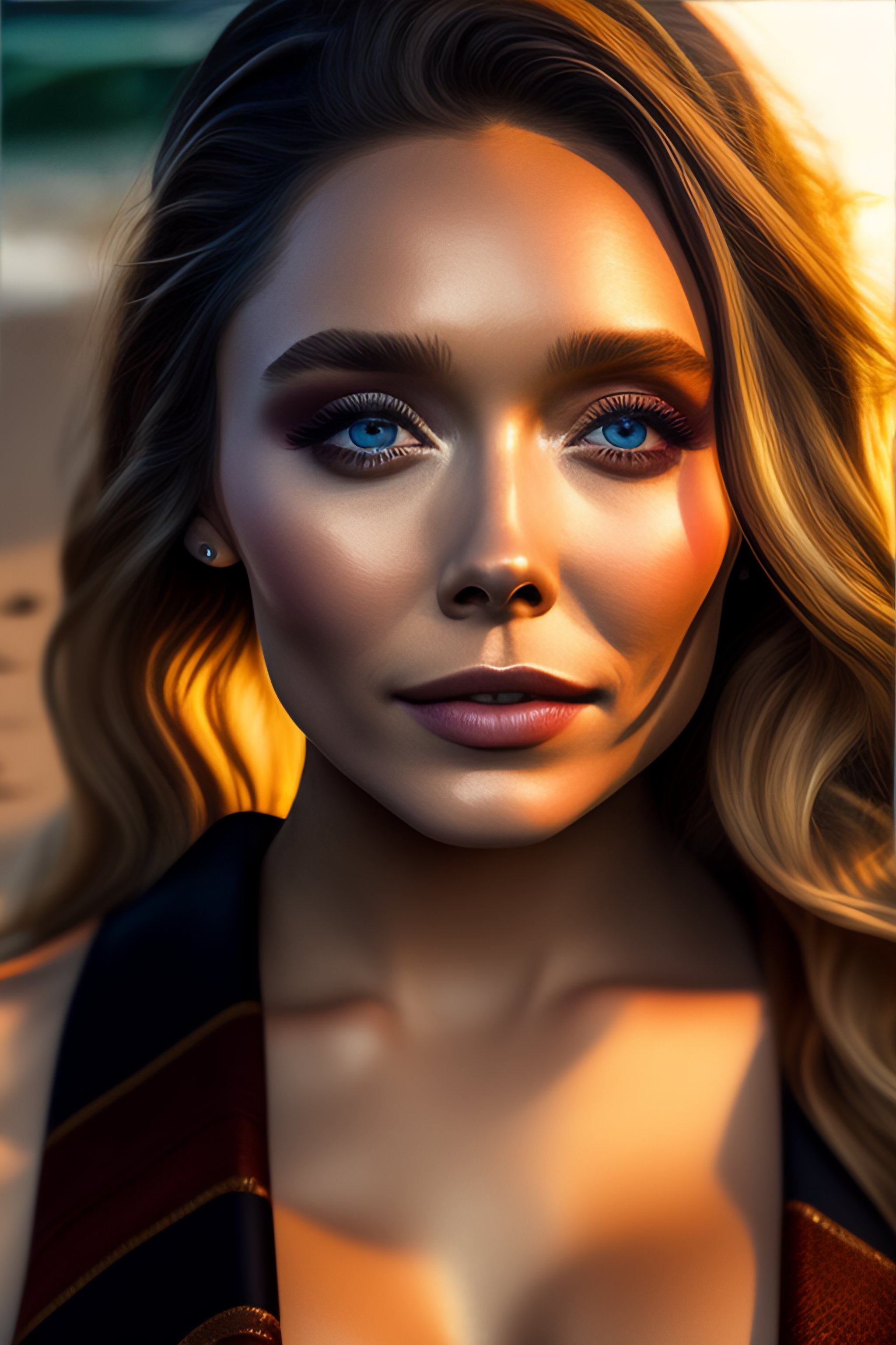 Lexica - ((( elizabeth olsen))),full body, hot bikini, little bikini ...