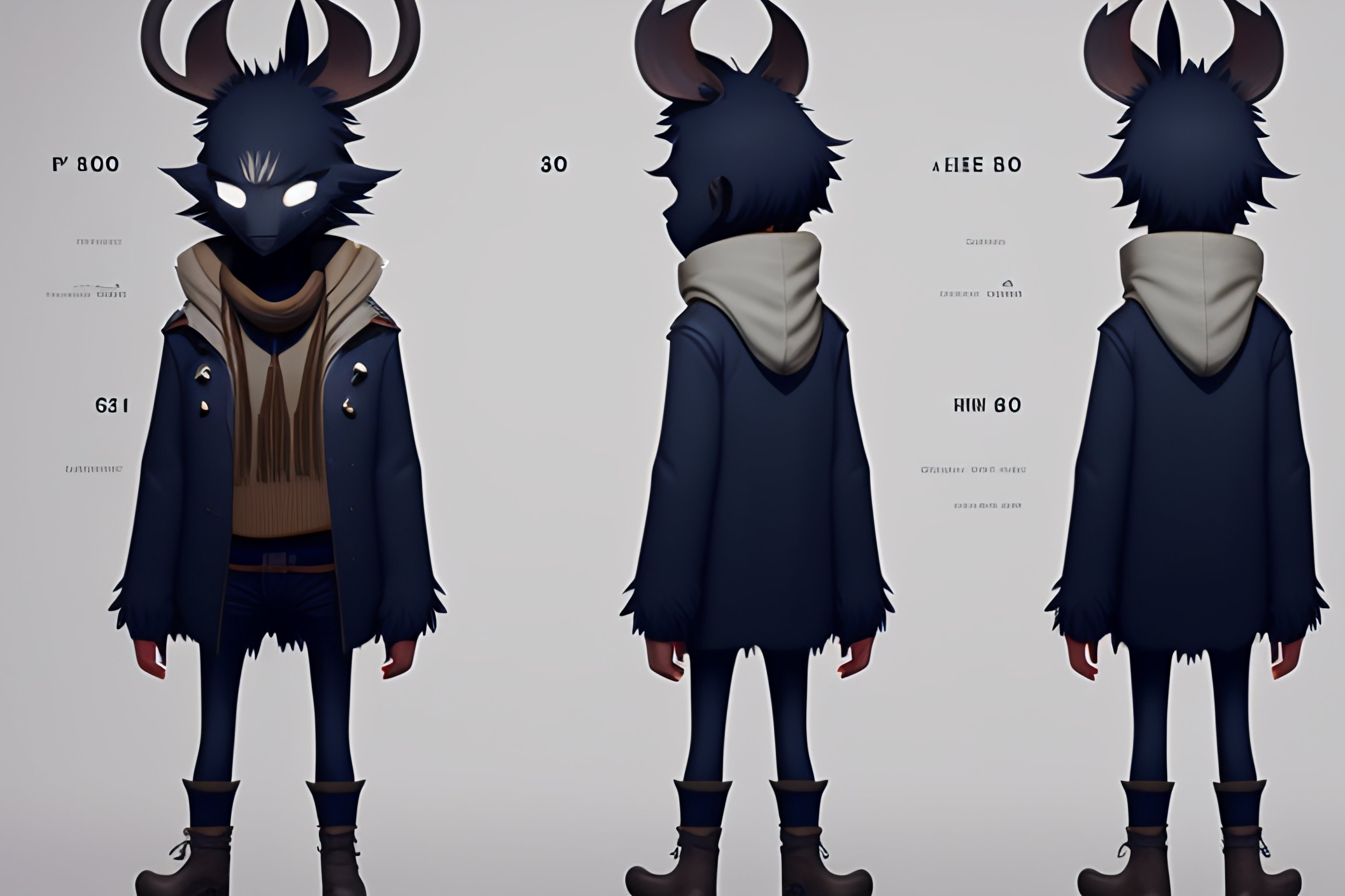 Lexica - Photo real wendigo model sheet t pose