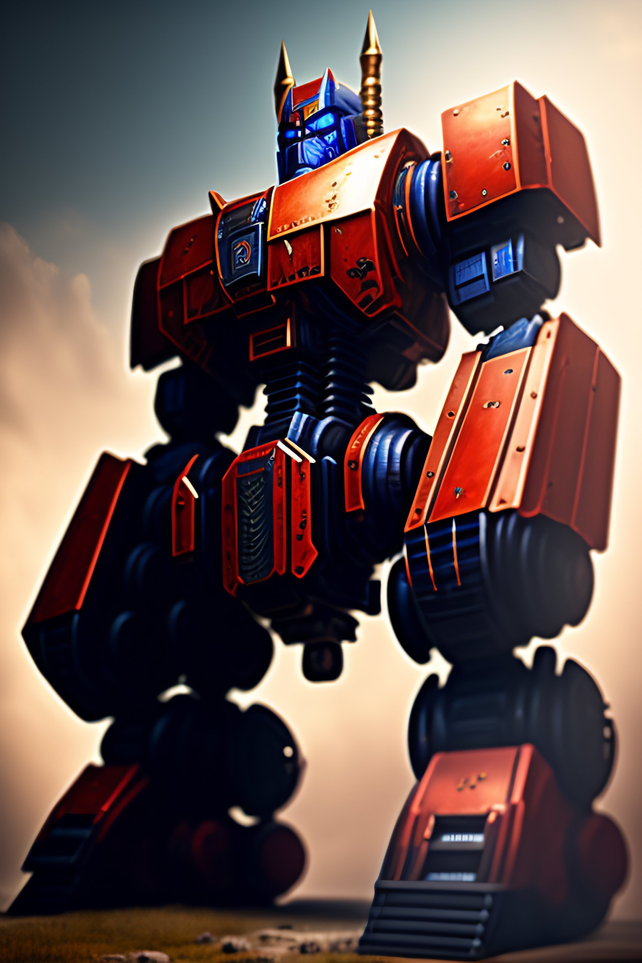 Lexica - Portrait of warhammer optimus prime