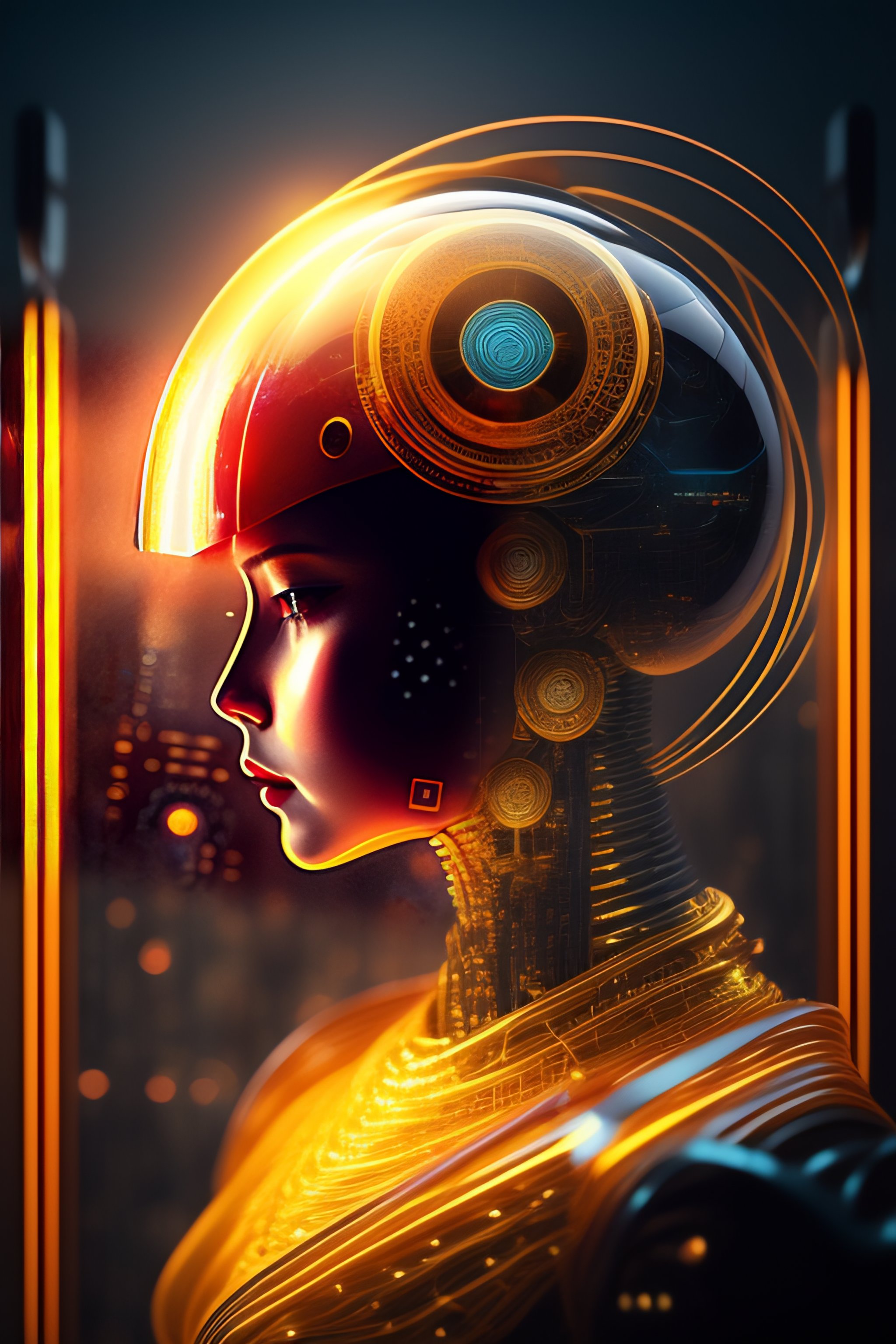 Lexica - Illustsration of artificial intelligence and information technology