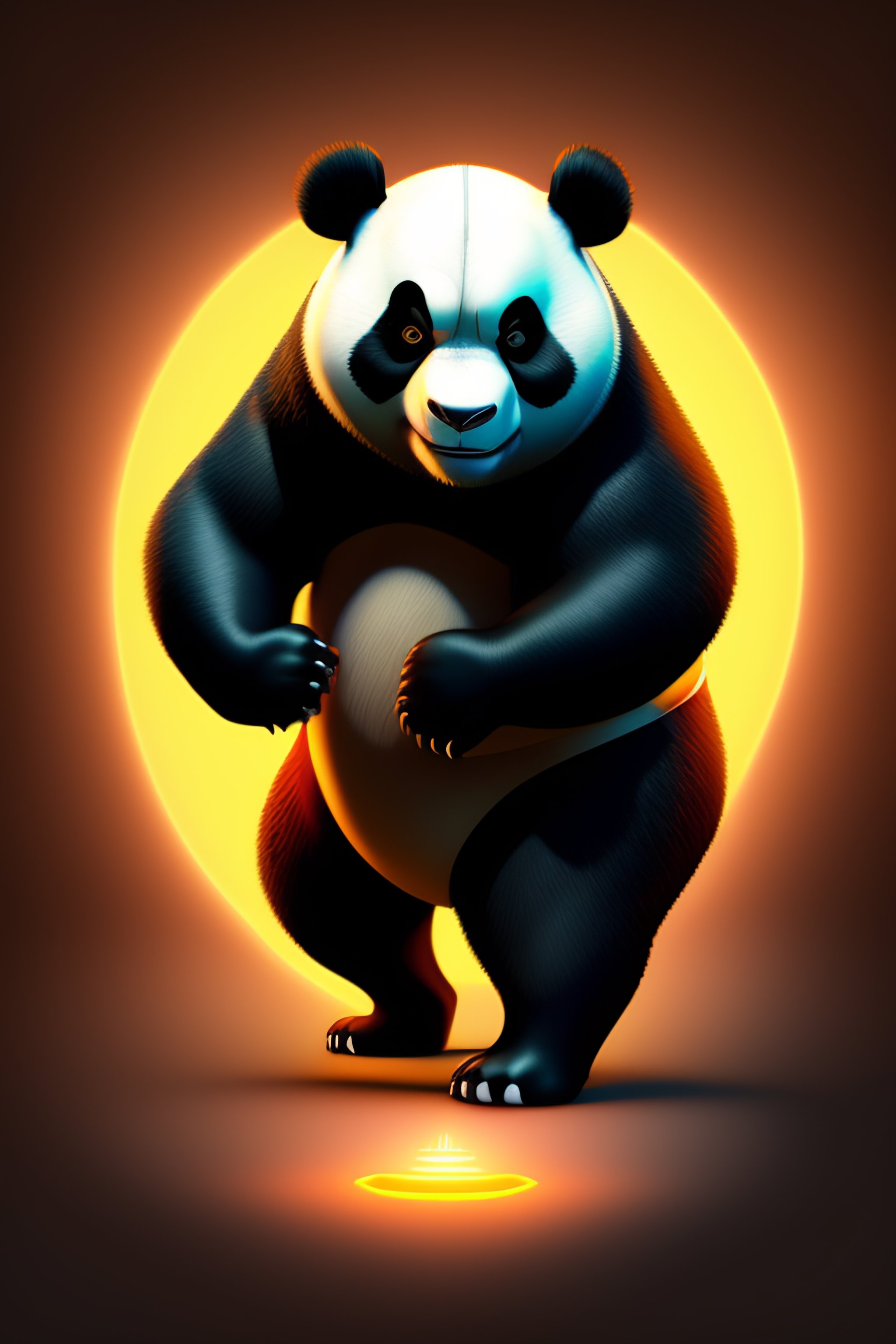 Lexica - Badass kungfu panda