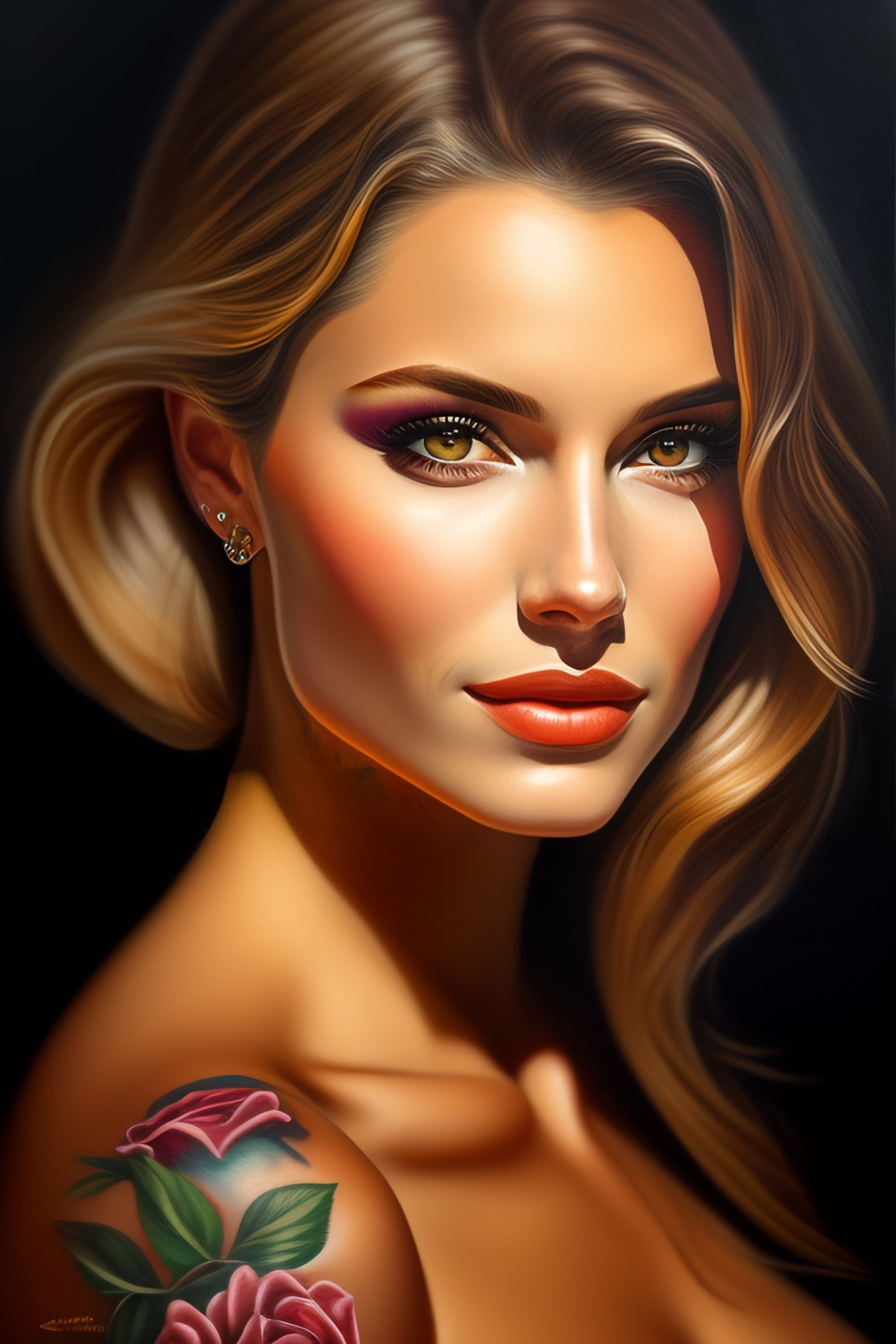 Lexica - Portrait of beautiful women very realistic, oil painting ...