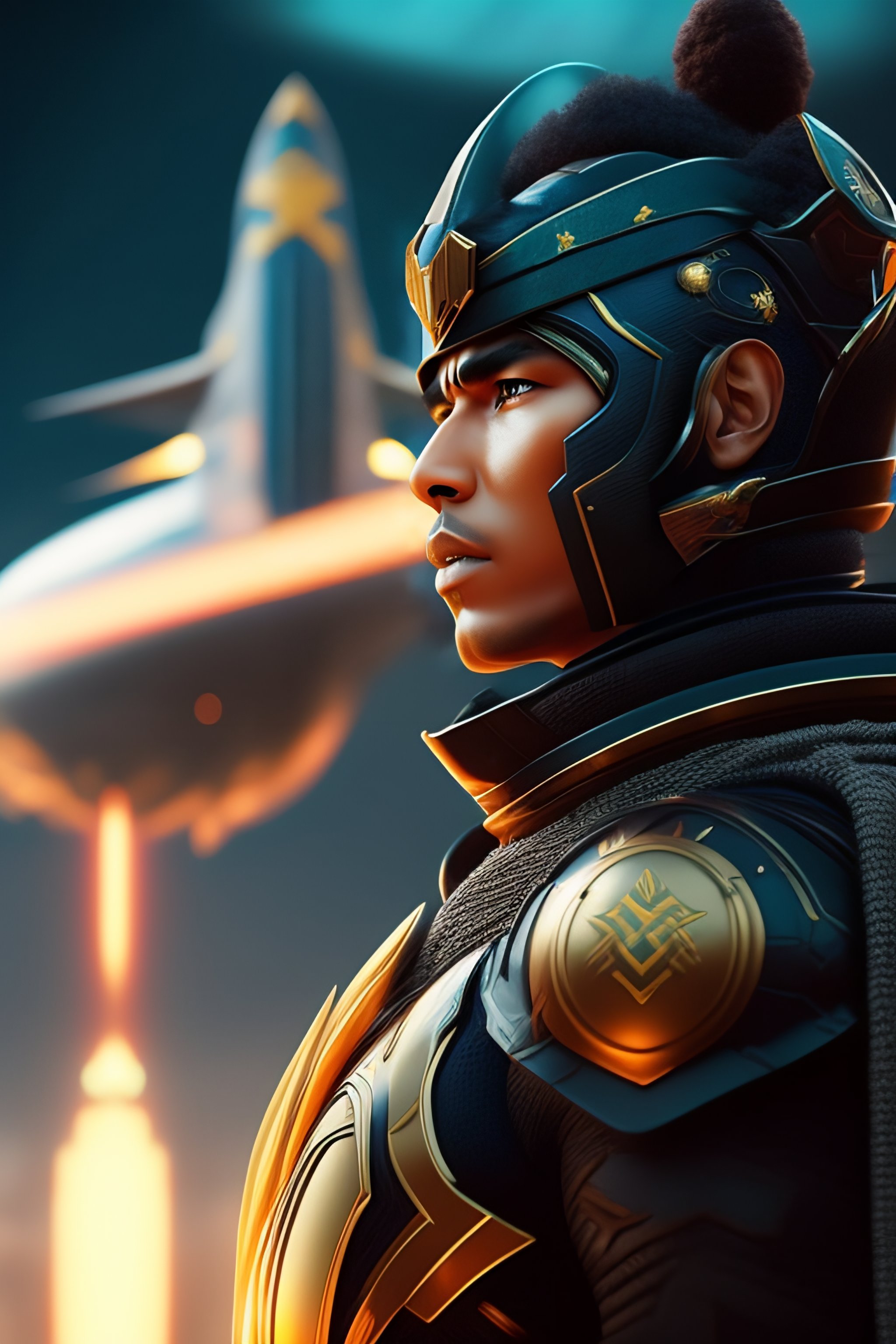 Lexica - Create a high tech equipped weaponized warrior for the defense ...
