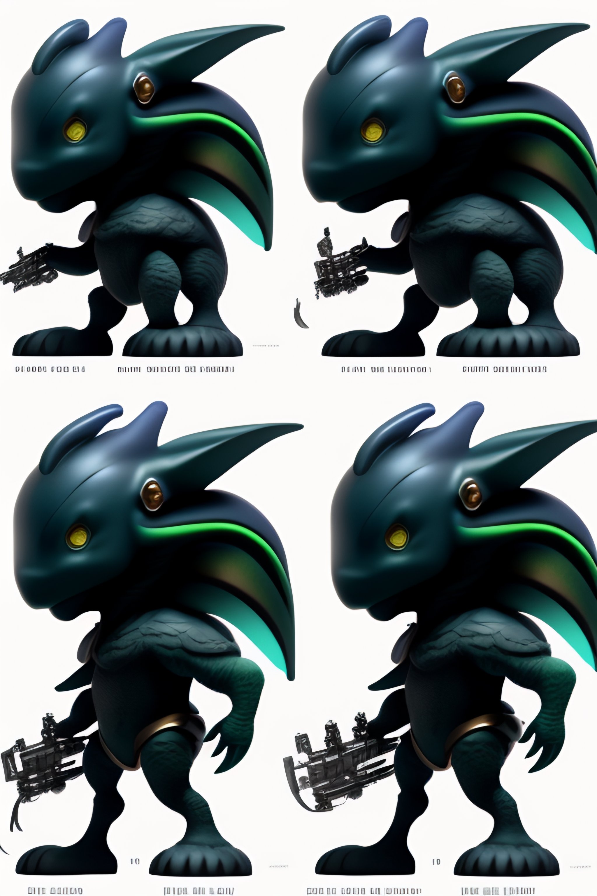 Lexica - Photo real alien monster model sheet turnaround a pose