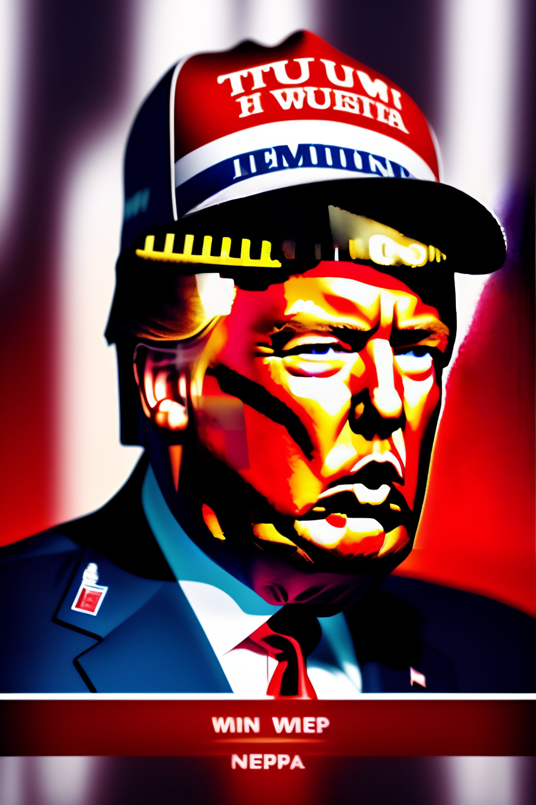 Lexica - Donald trump as gangster rapper