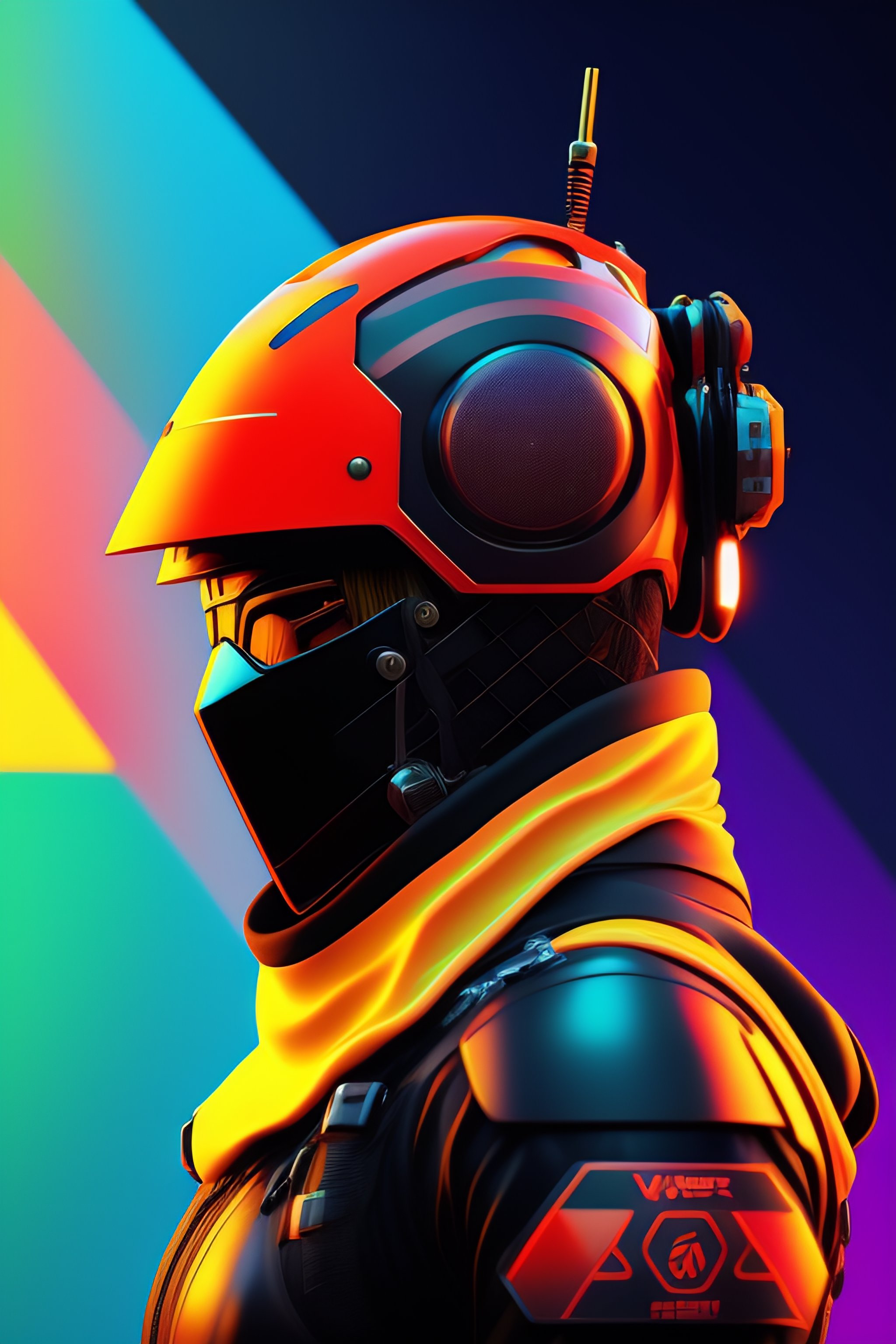 Lexica - Cyber cyborg ninja mask helmet metal gear solid artic suit ...