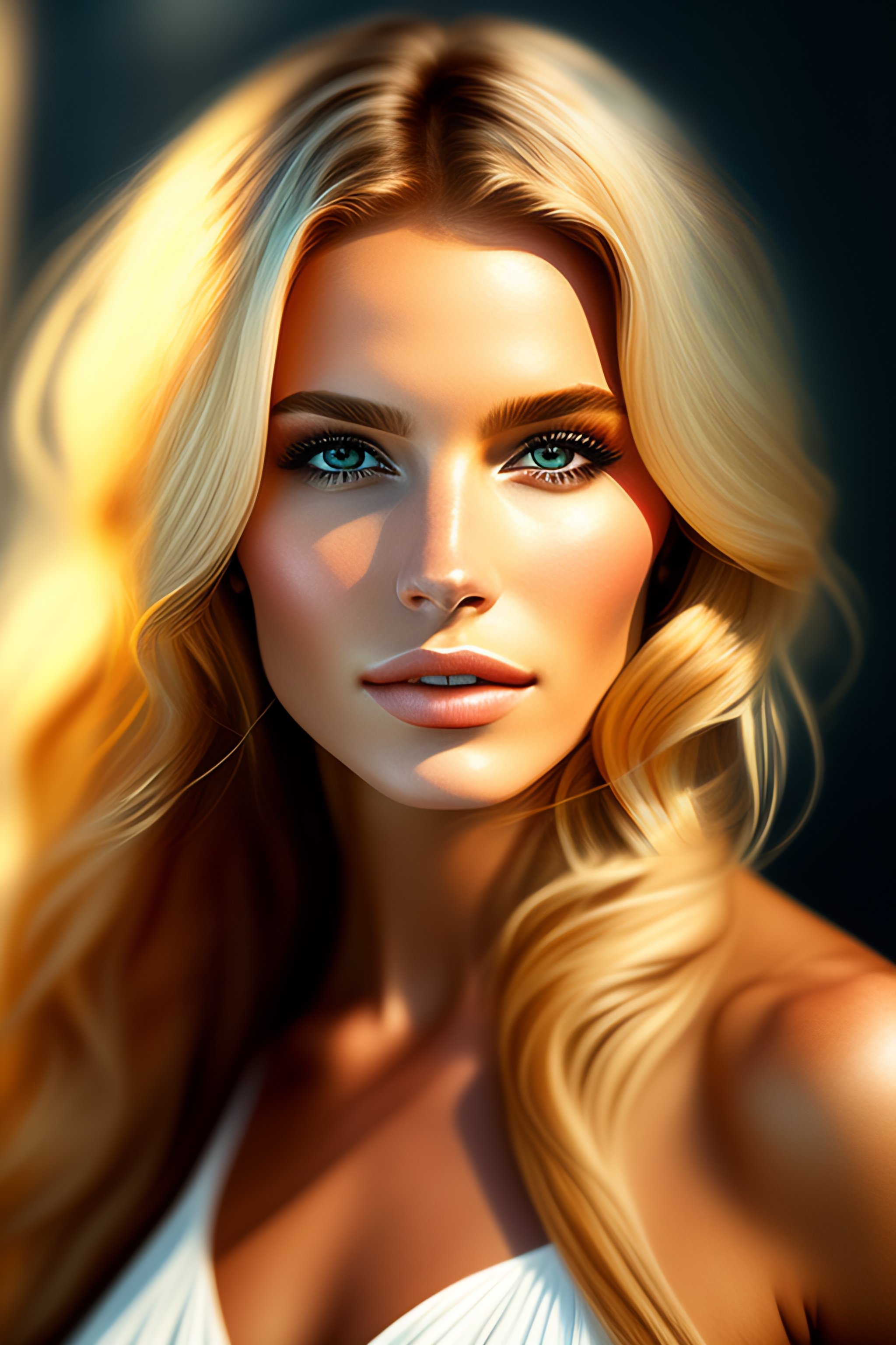 Lexica - Portrait beautiful girl blonde