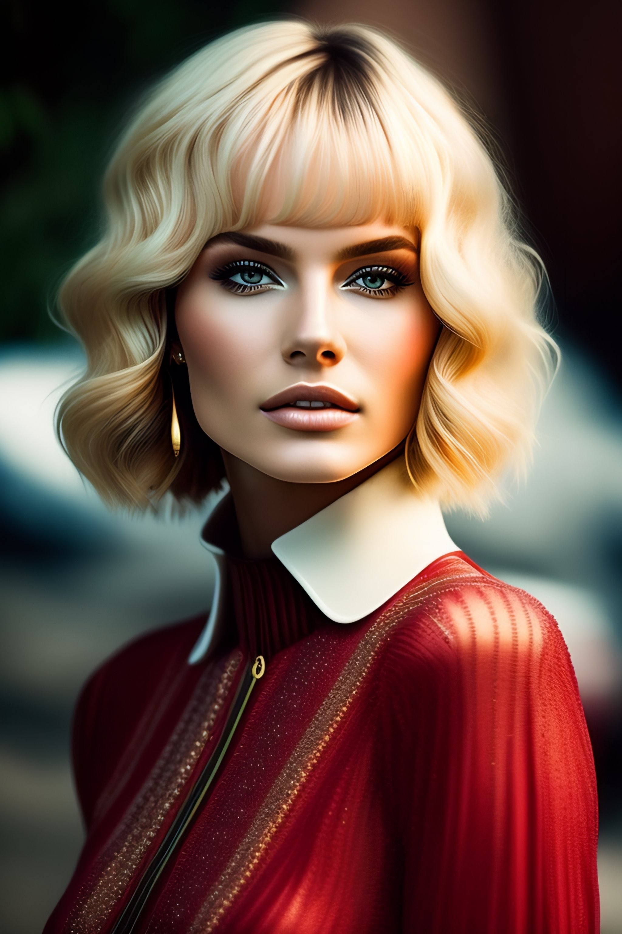 Lexica - Analog style picture of a beautiful russian girl, short bob ...