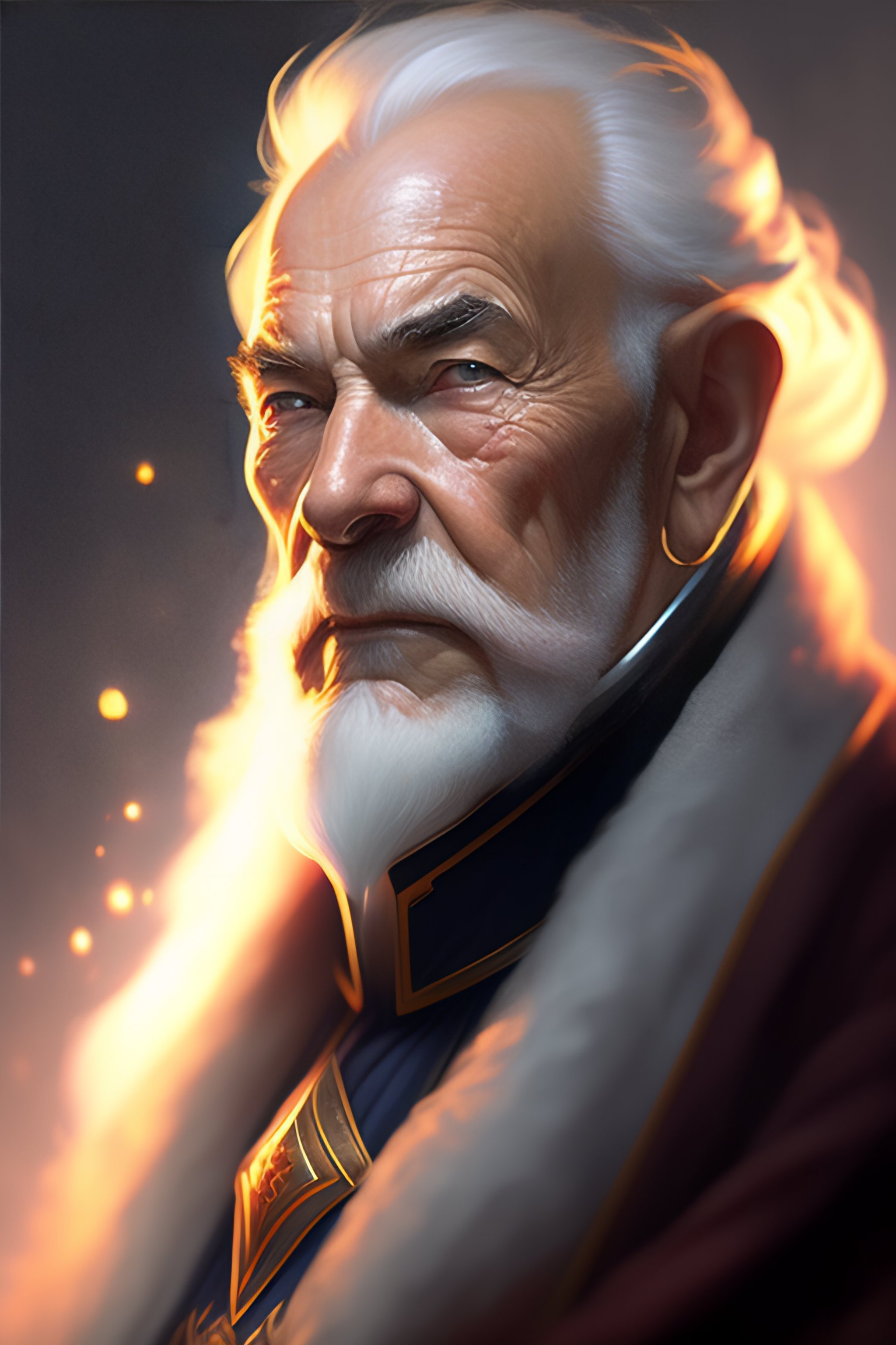 Lexica - Portrait of Old mage, Wrinkly, old, boils, warts, disfigured ...