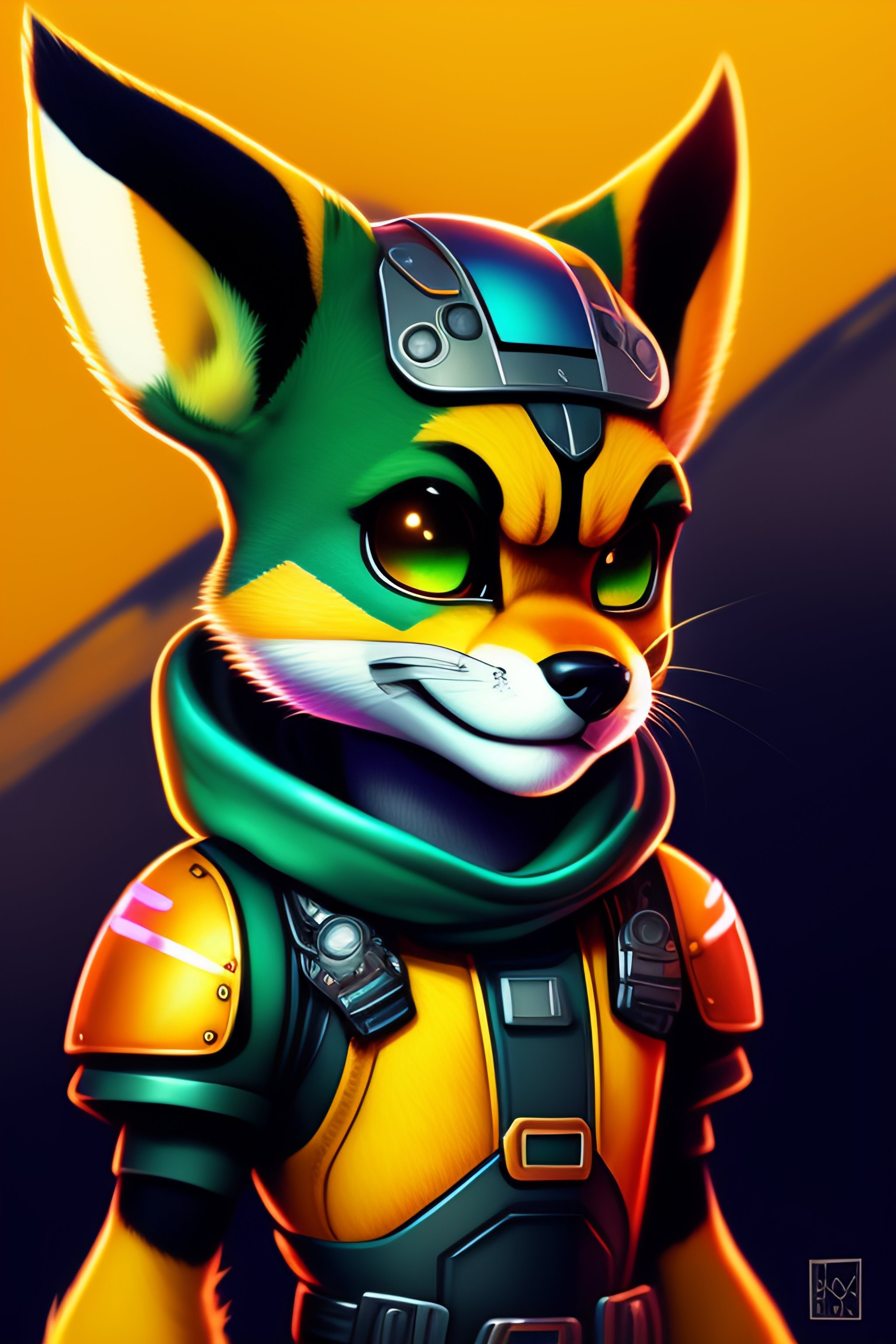 Lexica - Ratchet and clank , digital art , Procreate , tattoo design