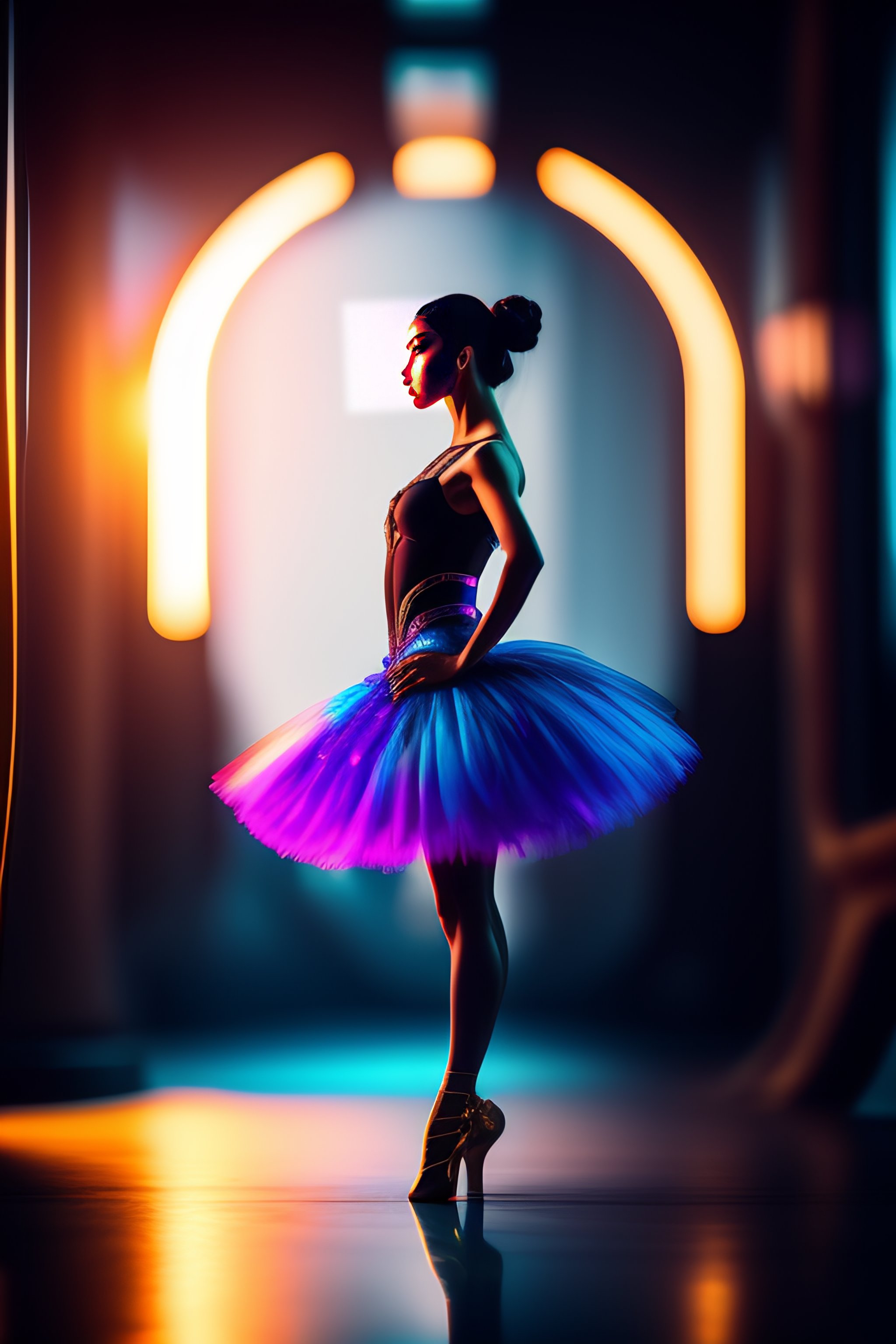 Lexica - Ballerina,fantasy, cyberpunk, neon, hyper-realistic, ultra ...