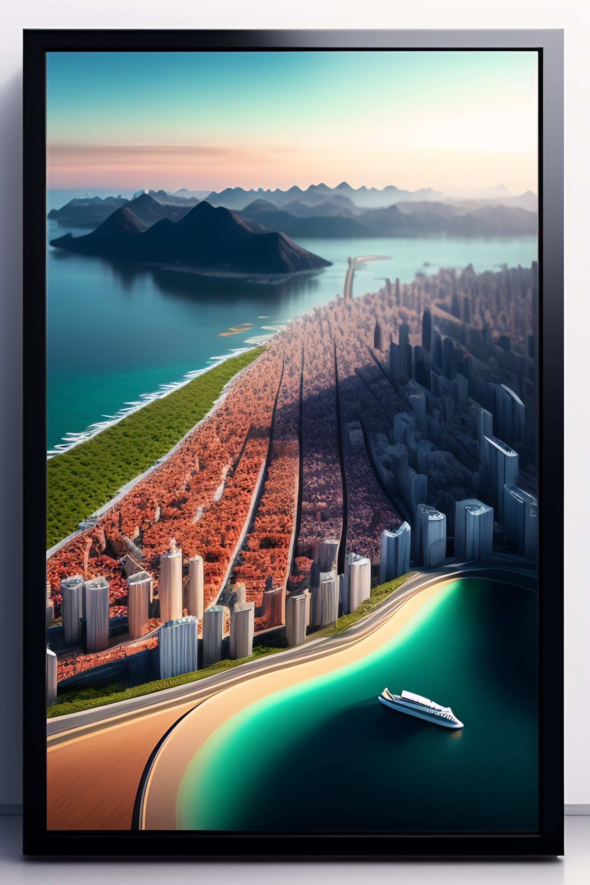 Lexica - Poster presenting 3d street map like google map