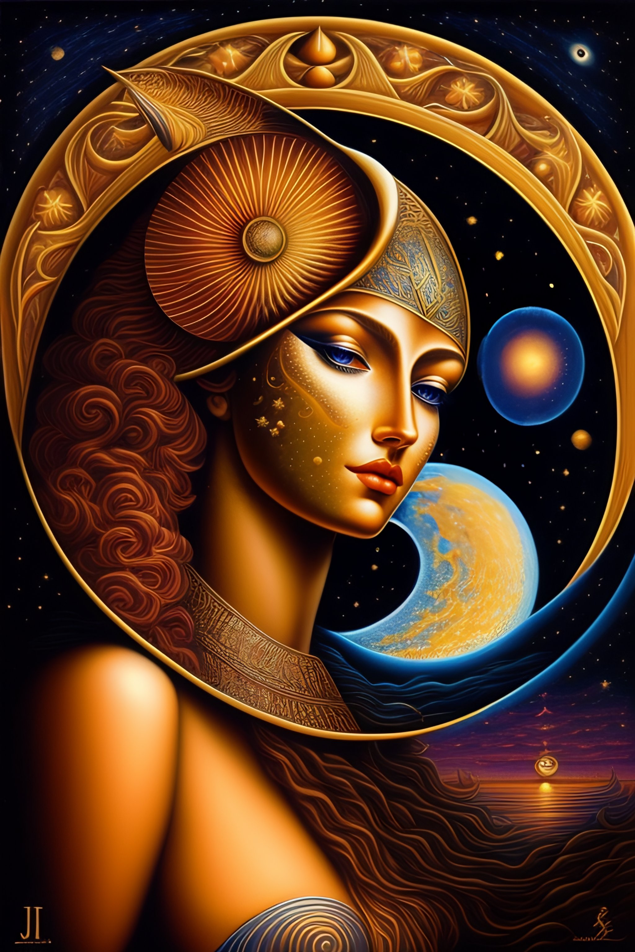 Lexica - The surrealist zodiac, art by johfra bosschart