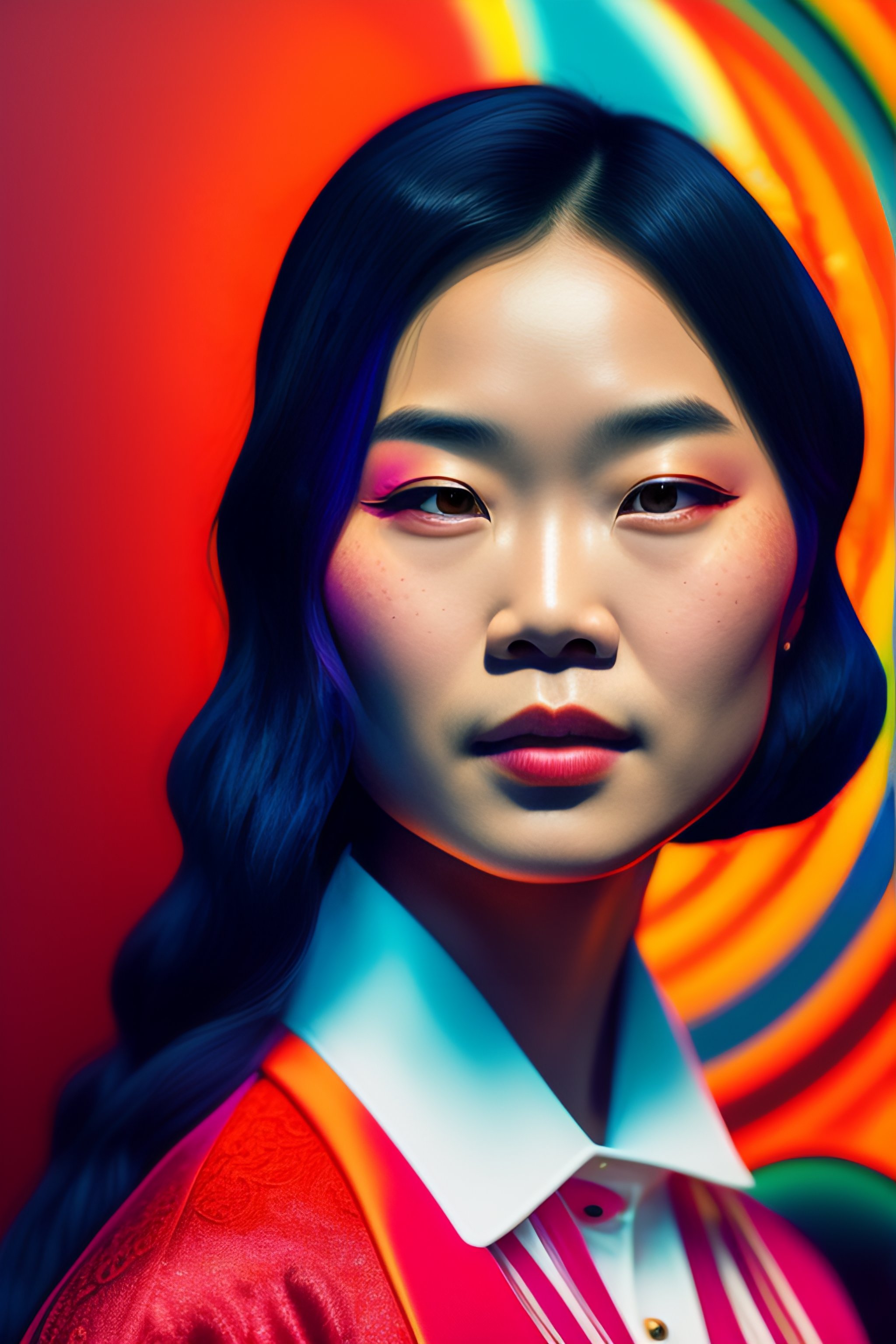 Lexica - Closeup portrait of mitski, an ultrafine detailed illustration ...