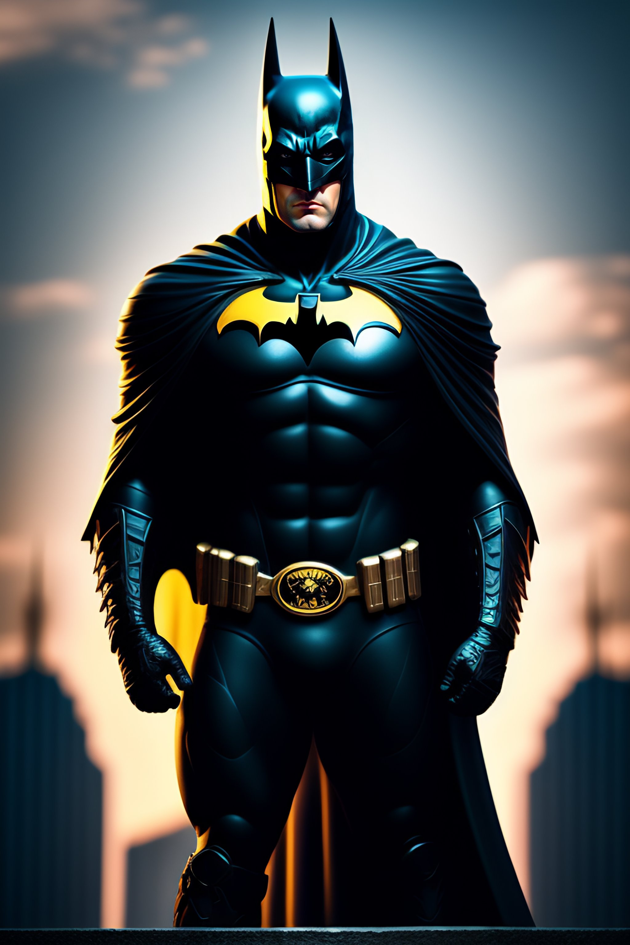 Lexica - Batman on top of a building