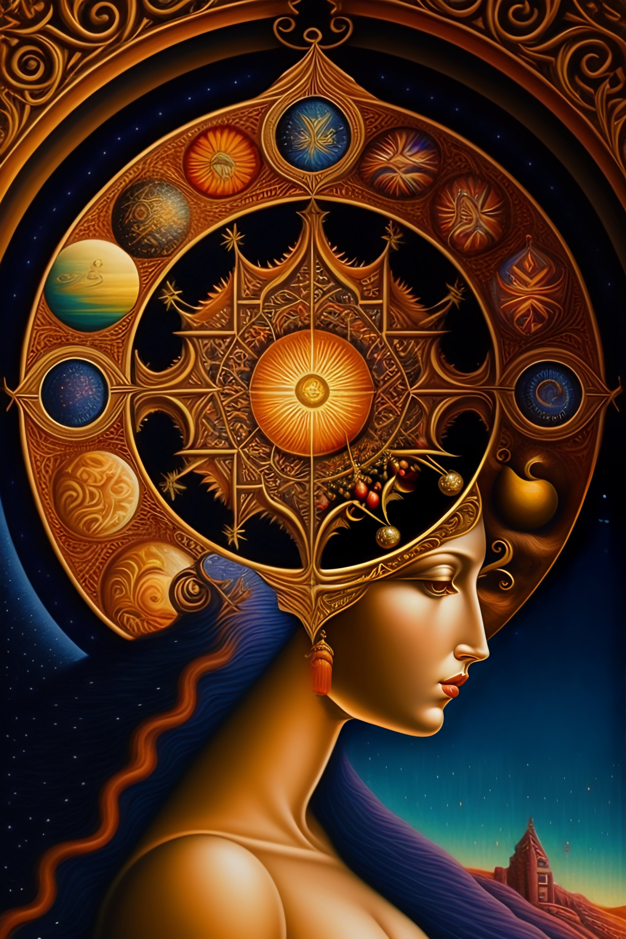 Lexica - The surrealist zodiac, art by johfra bosschart