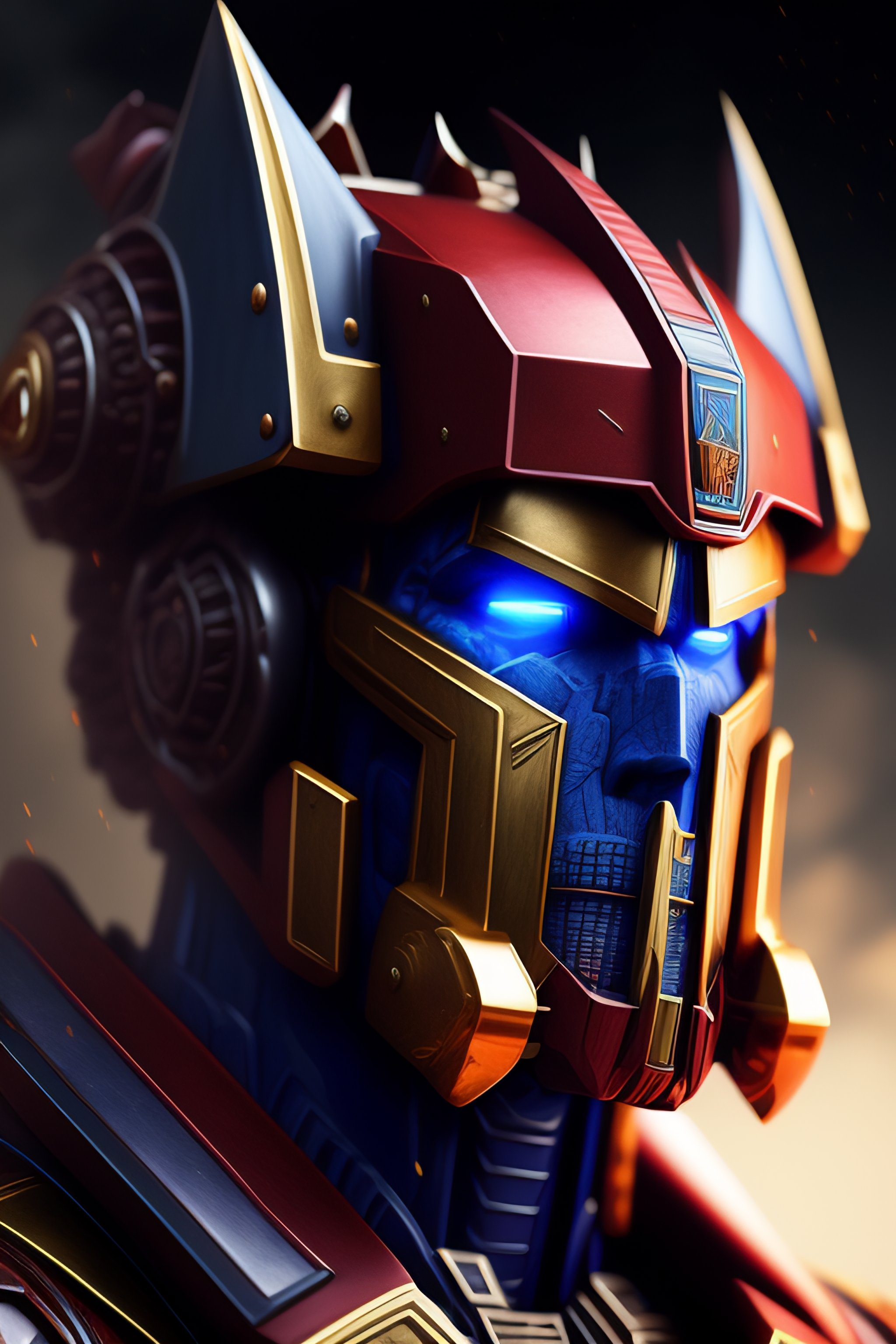 Lexica - Portrait of warhammer optimus prime