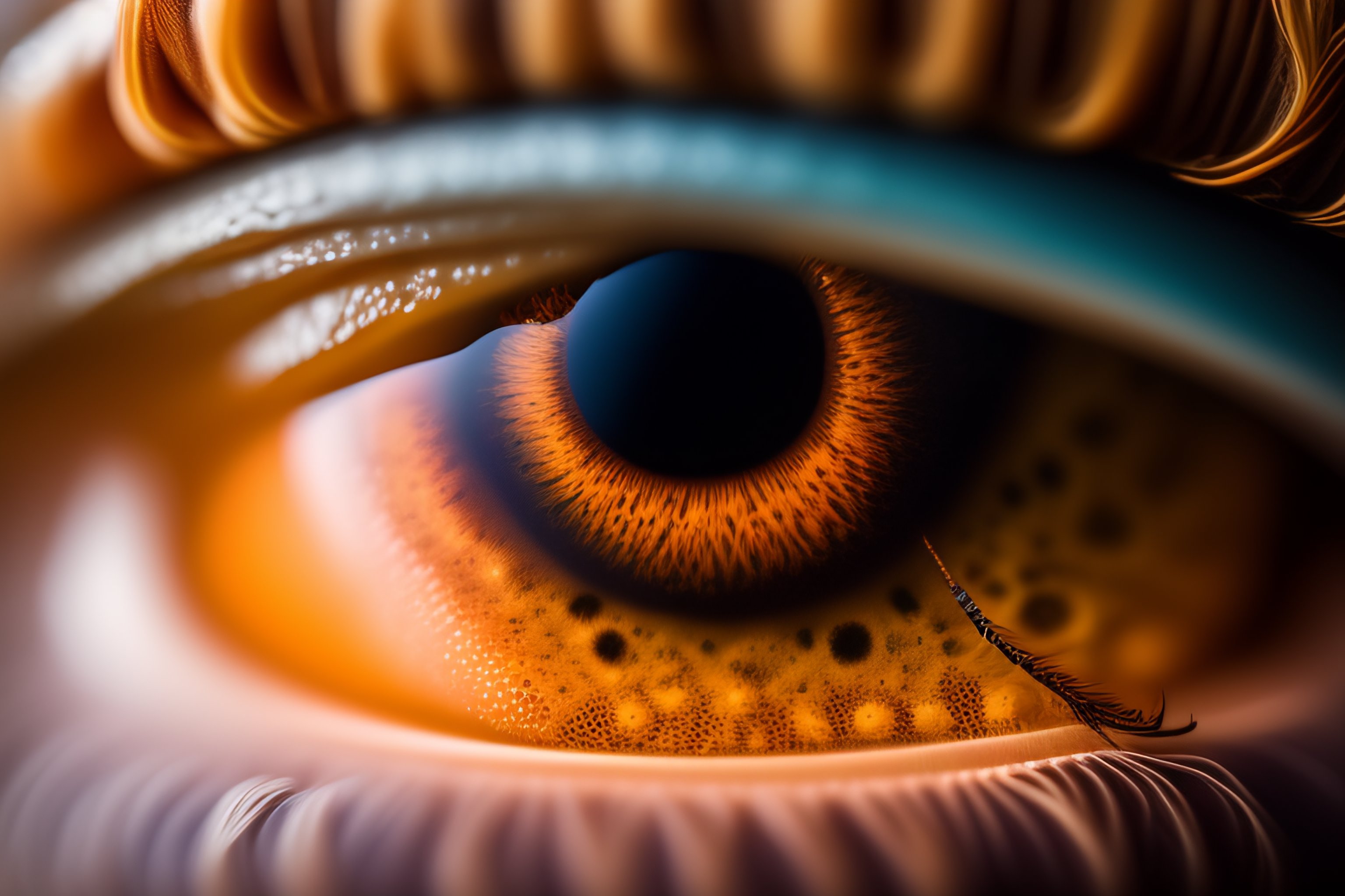 Lexica - Natural very close super close up of eye from the side ...